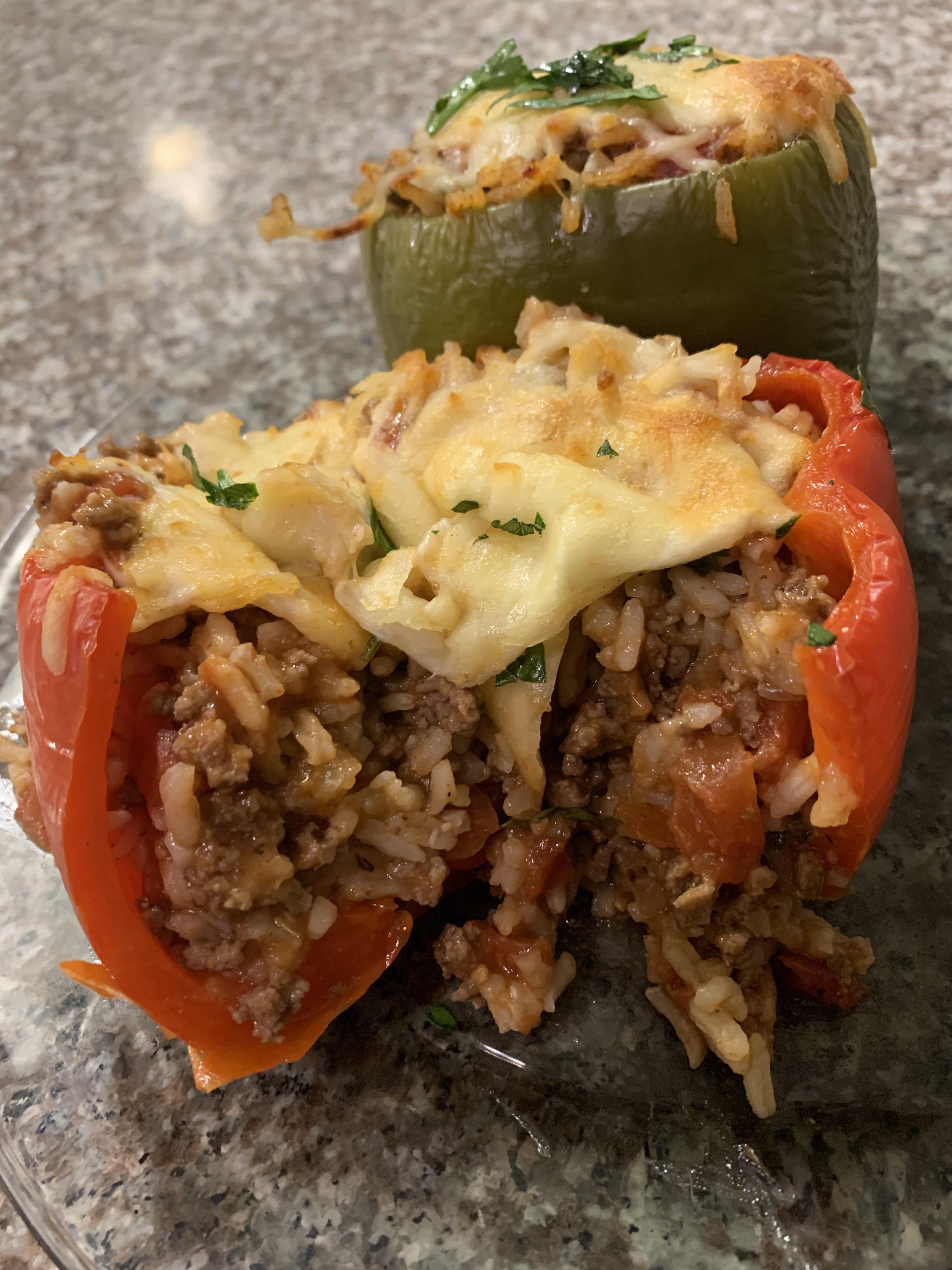[homemade] various colored stuffed peppers | Scrolller