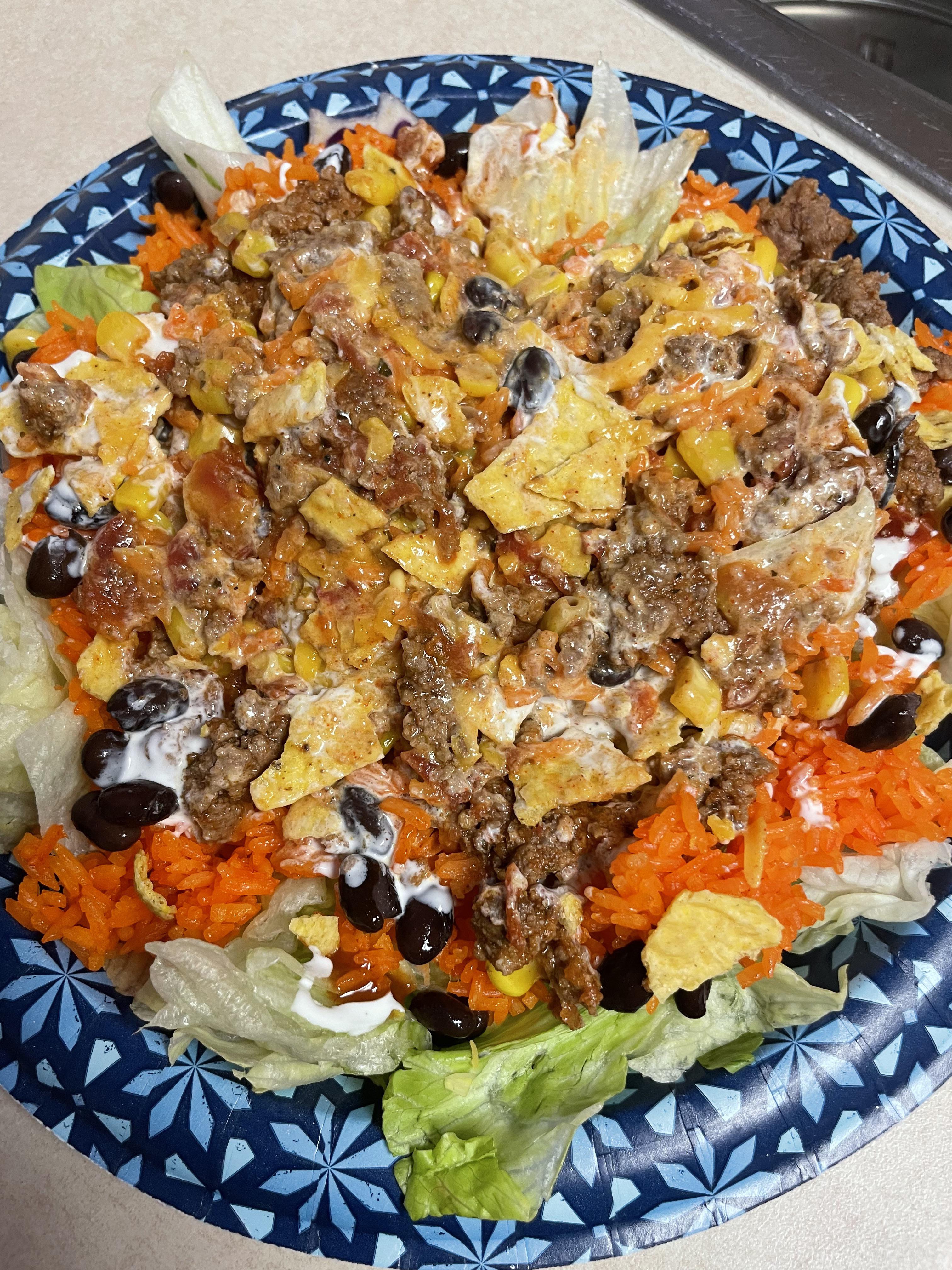 [Homemade] Ground Beef Taco Salad. | Scrolller