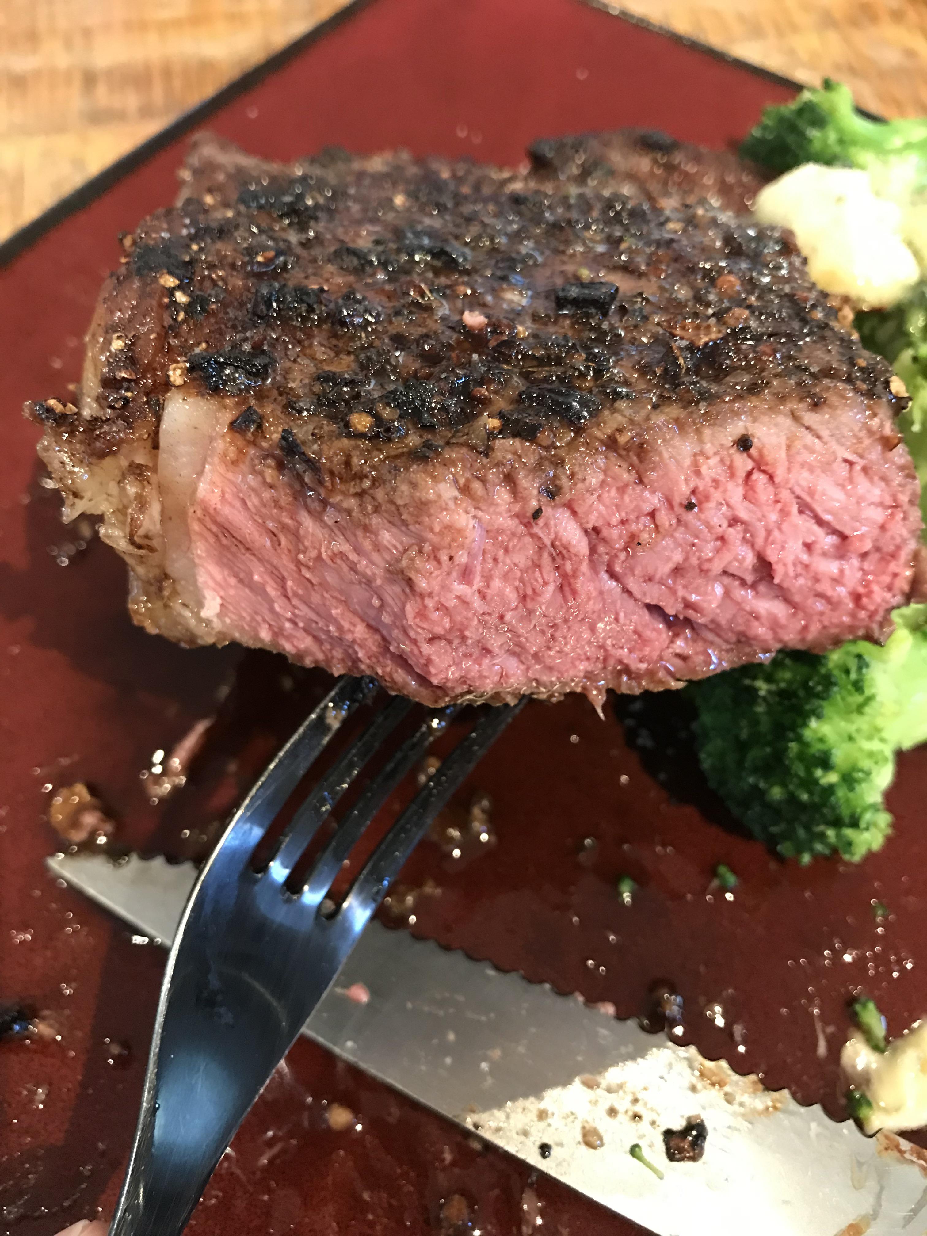 Reverse sear, then my first time with cast iron on the bbq. How’d I do ...