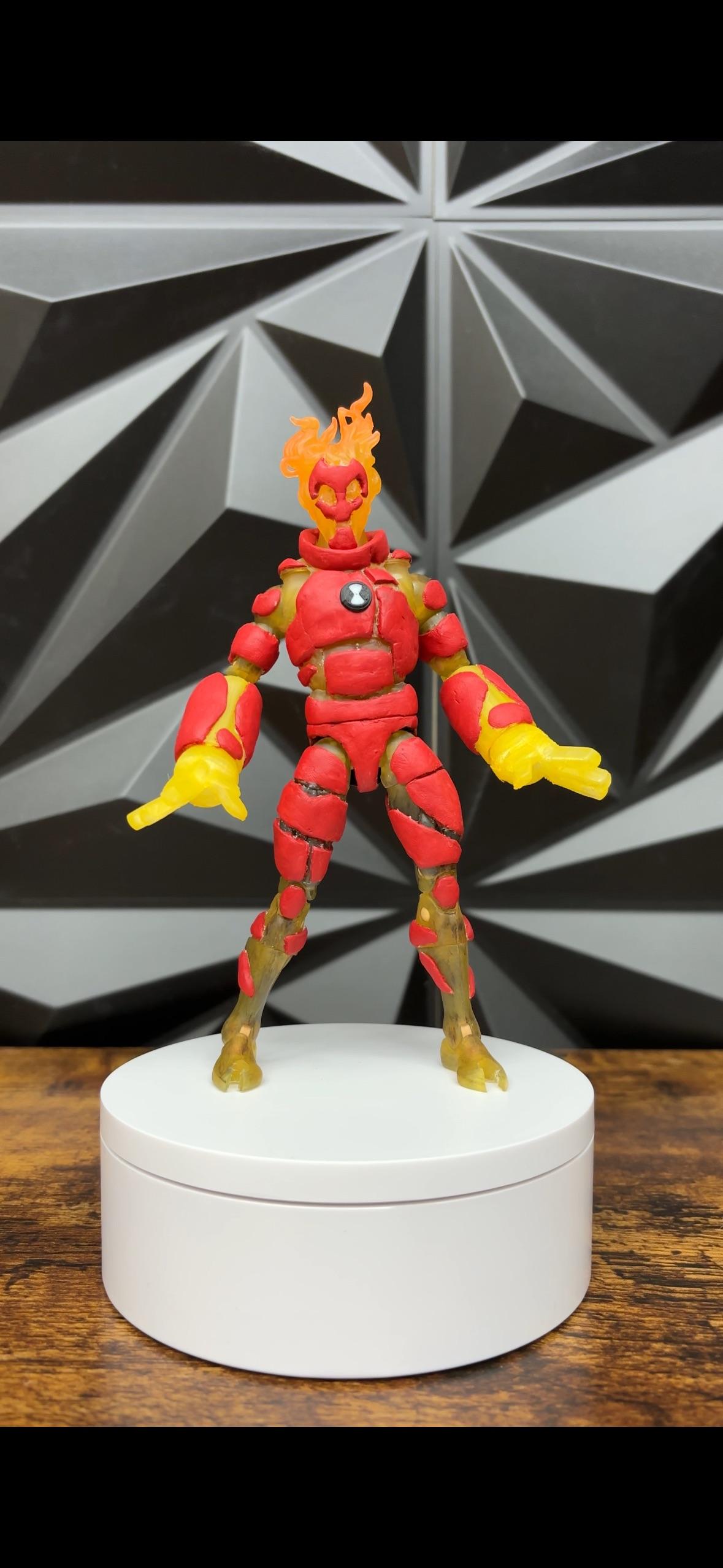 Finished my fully articulated and hand swappable custom Heatblast from ...