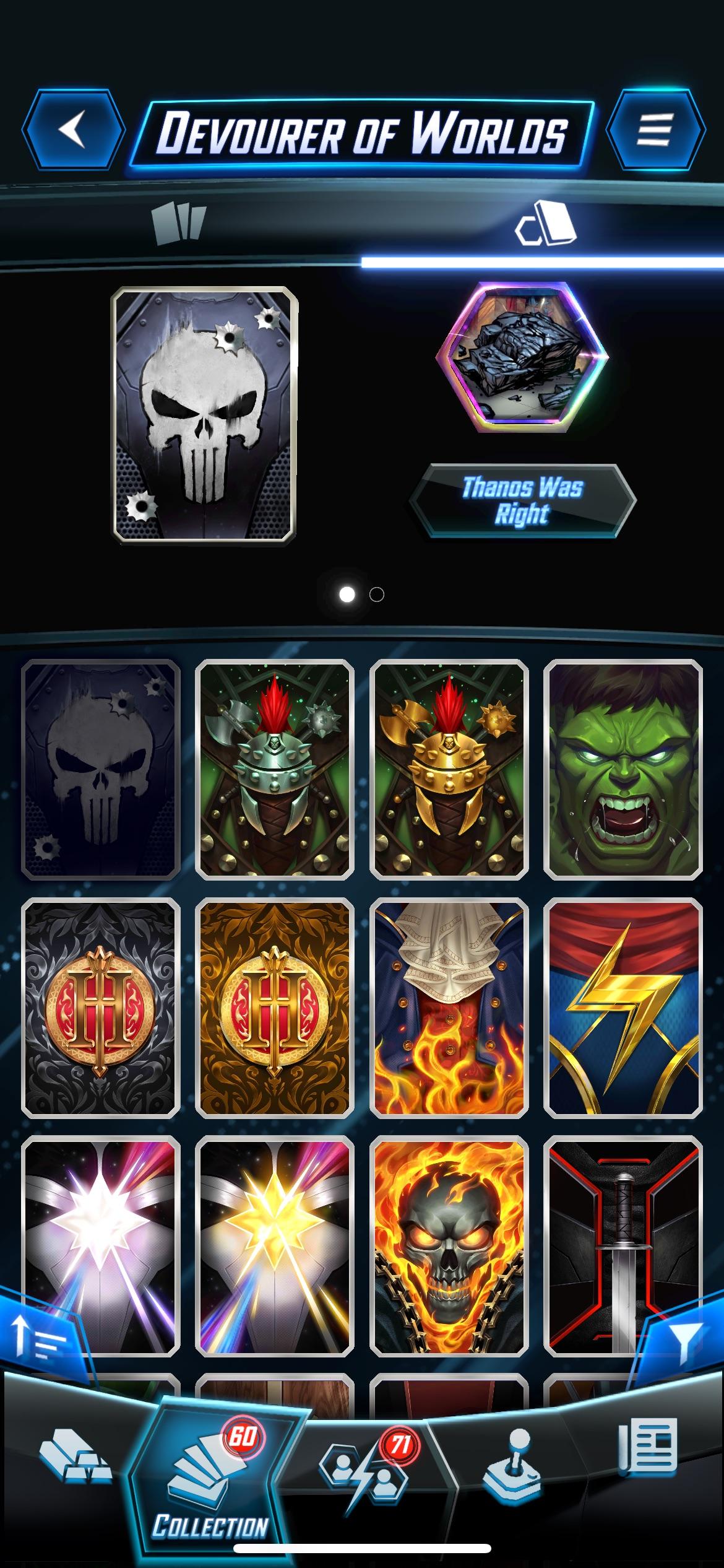 Infinity board with Galactus Dark Hawk Deck | Scrolller