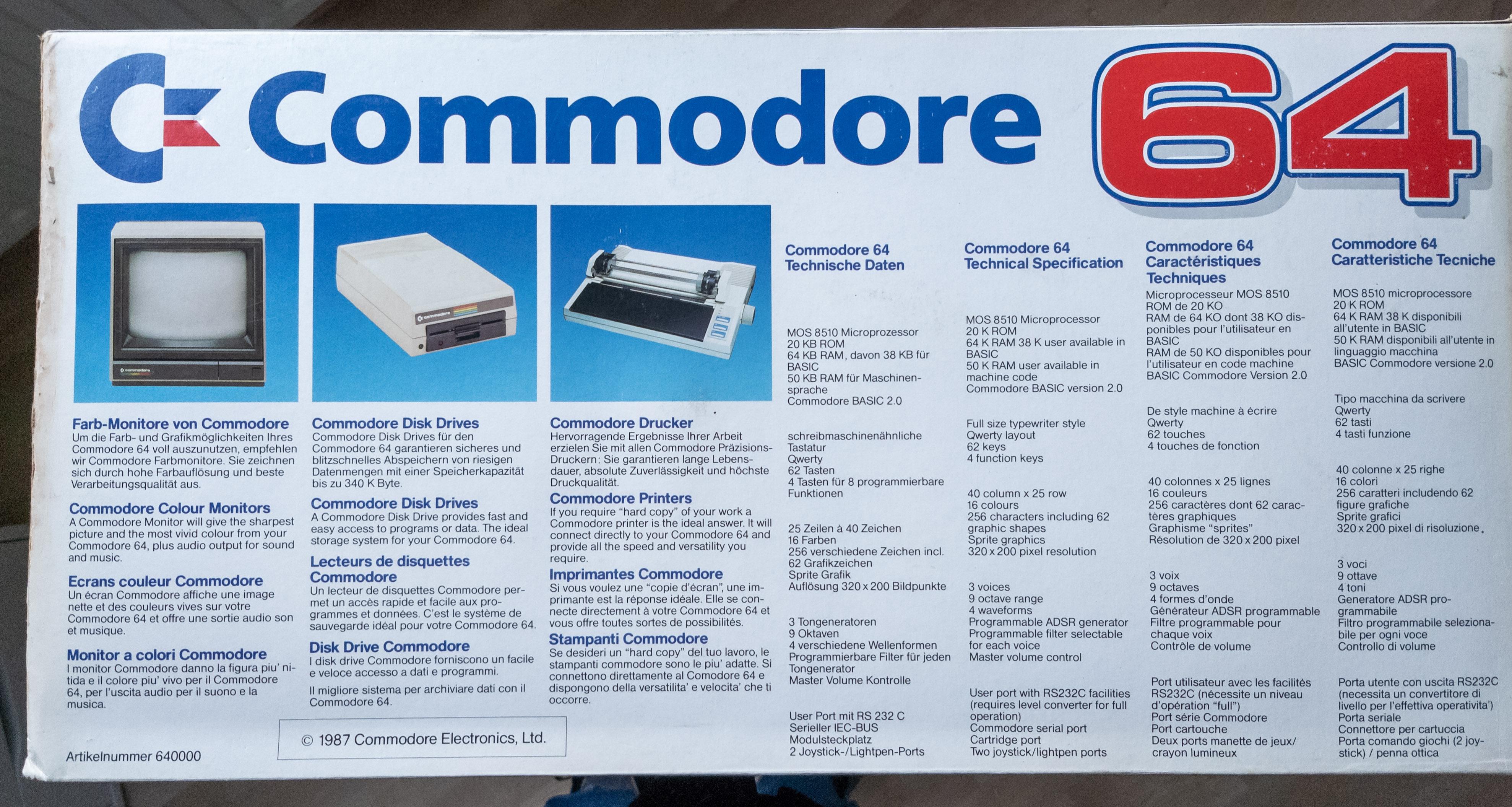 [OC] Crispy pictures of a brand new Commodore 64 from 1987.. | Scrolller