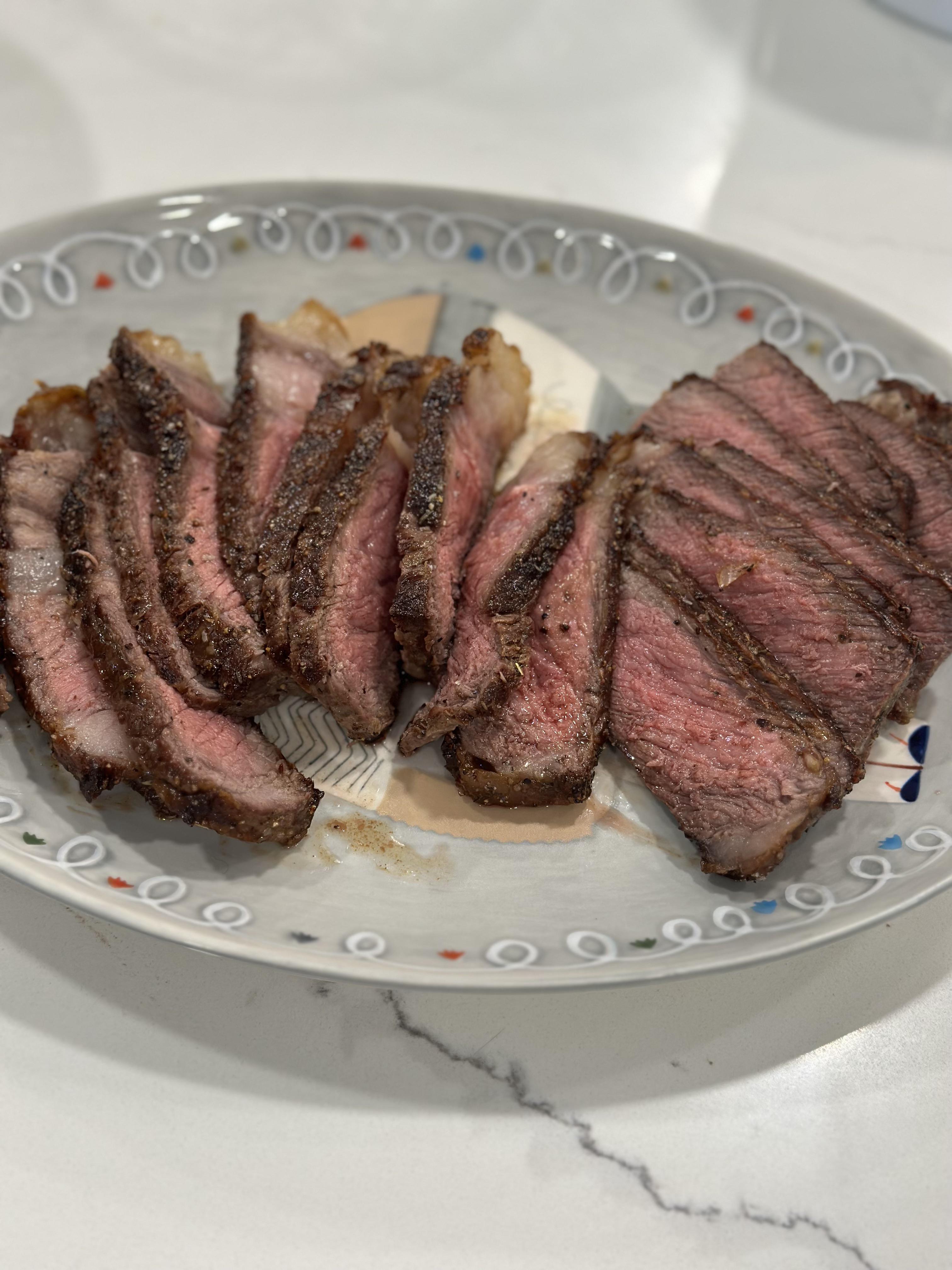 Cast Iron Wagyu NY Strip | Scrolller