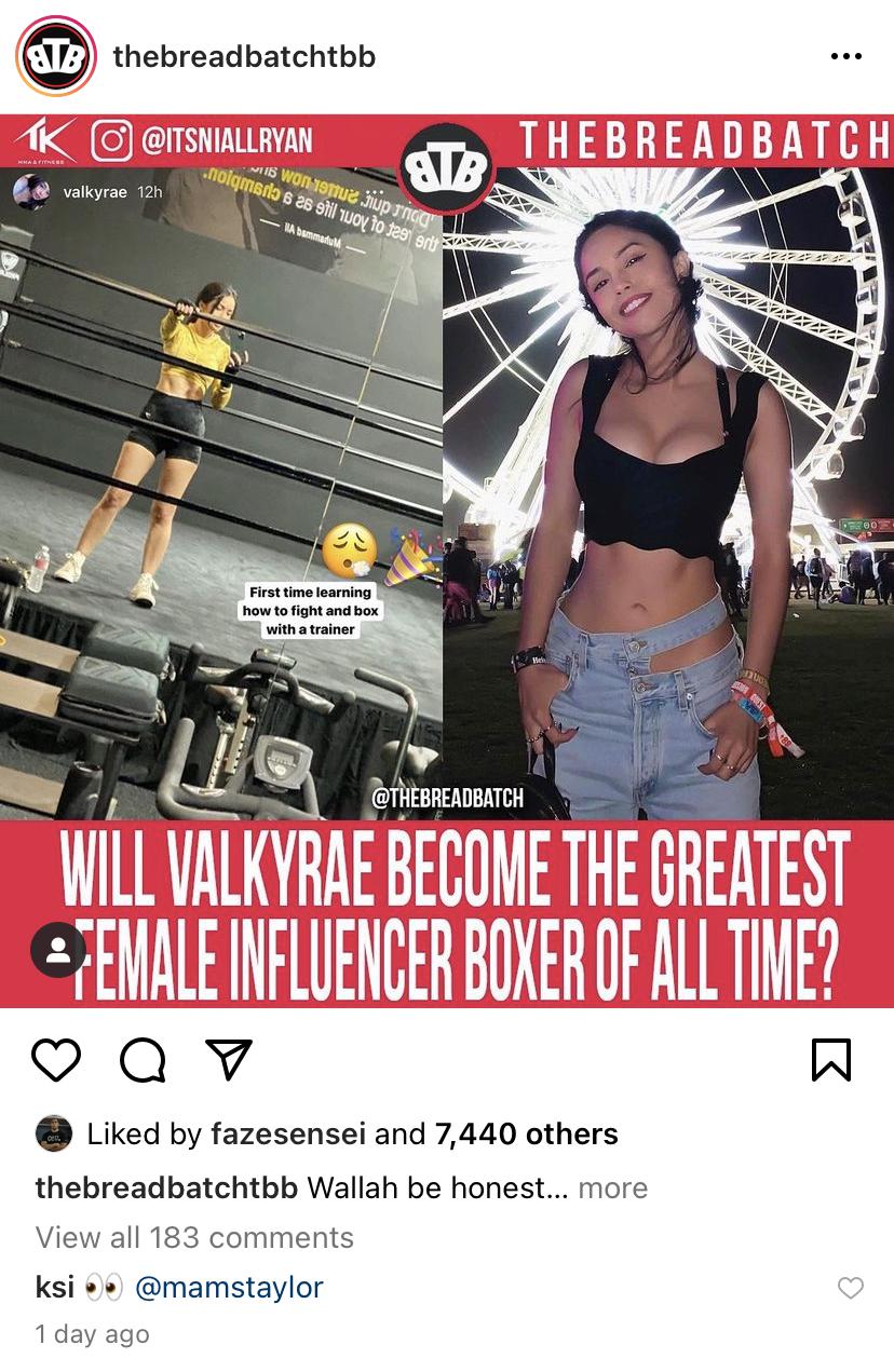 Valkyrae on a ksi undercard? | Scrolller