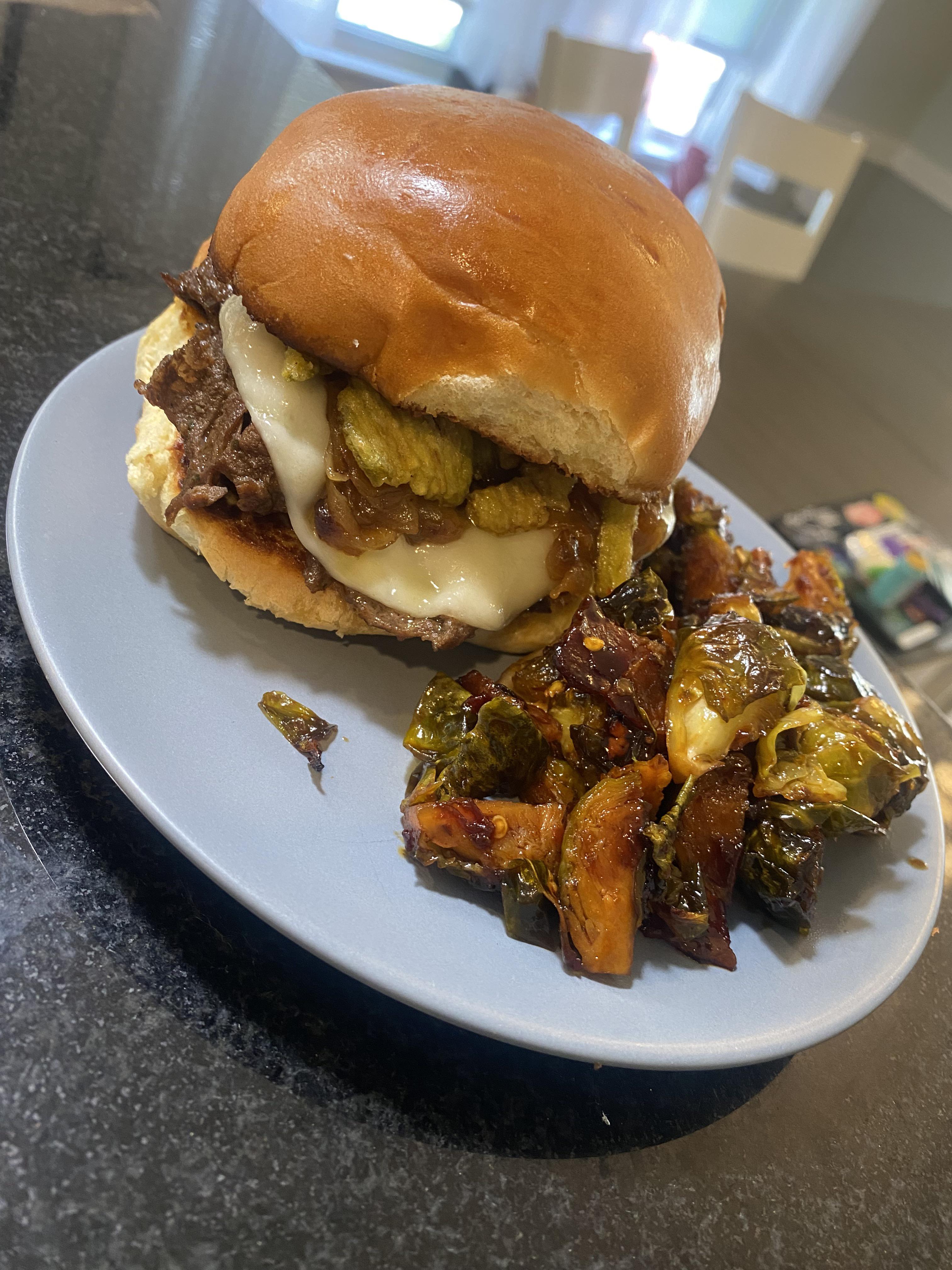 Braised Short Rib and Caramelized Onion on Brioche | Scrolller