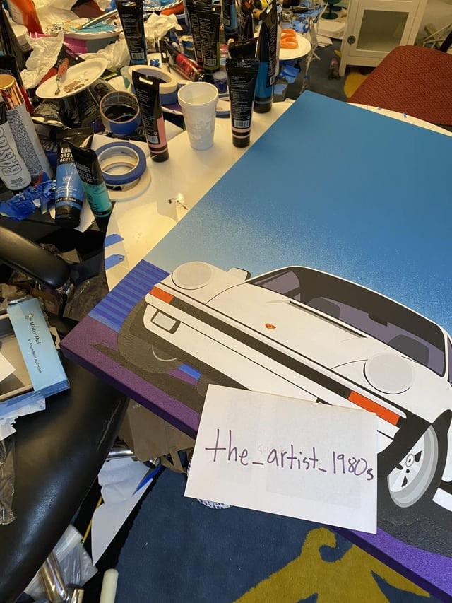 Outrun, my acrylic work | Scrolller