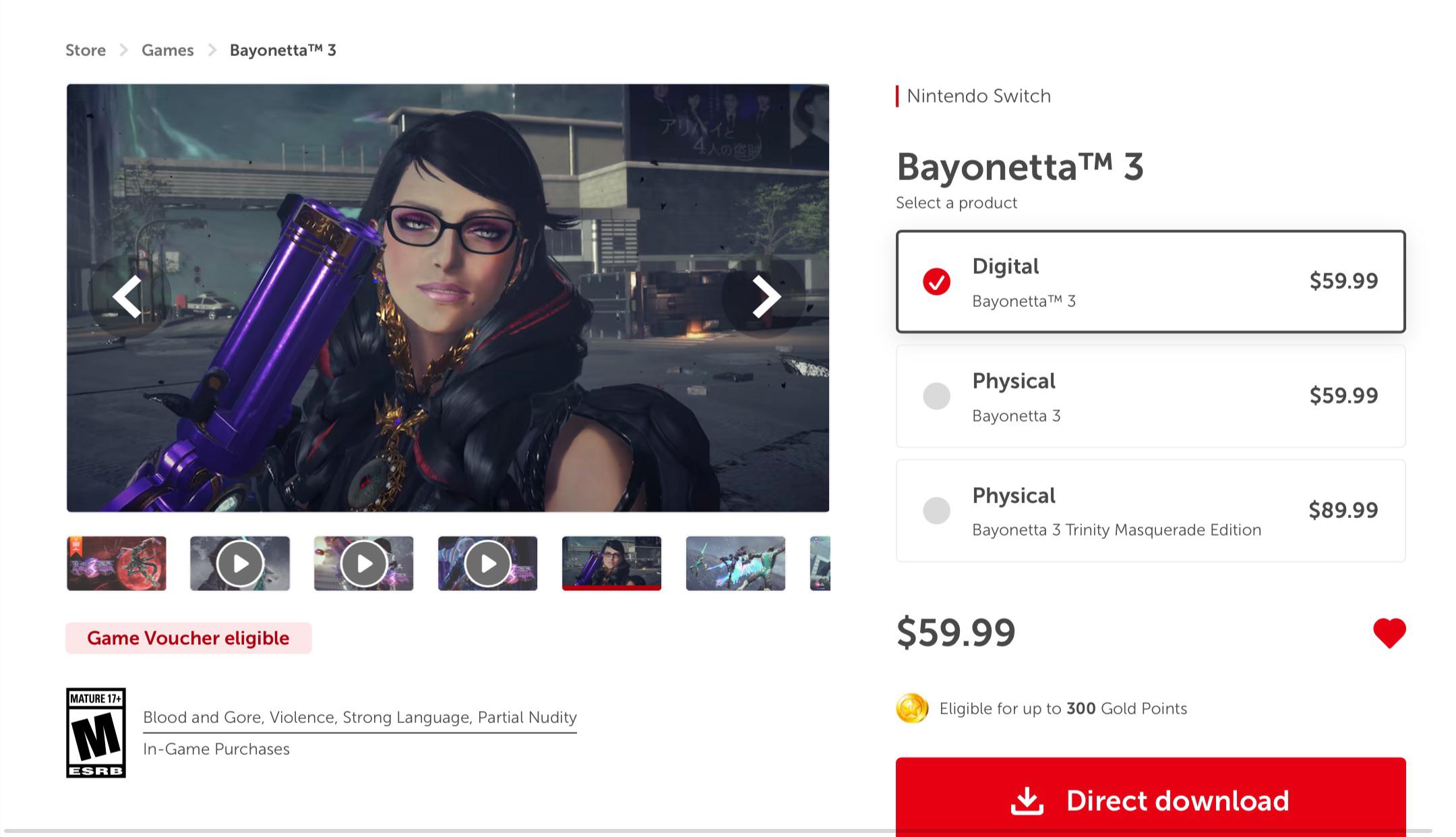 I’m really hoping the “In-Game Purchases” means future DLC, Bayonetta 3 is in need of extra ...