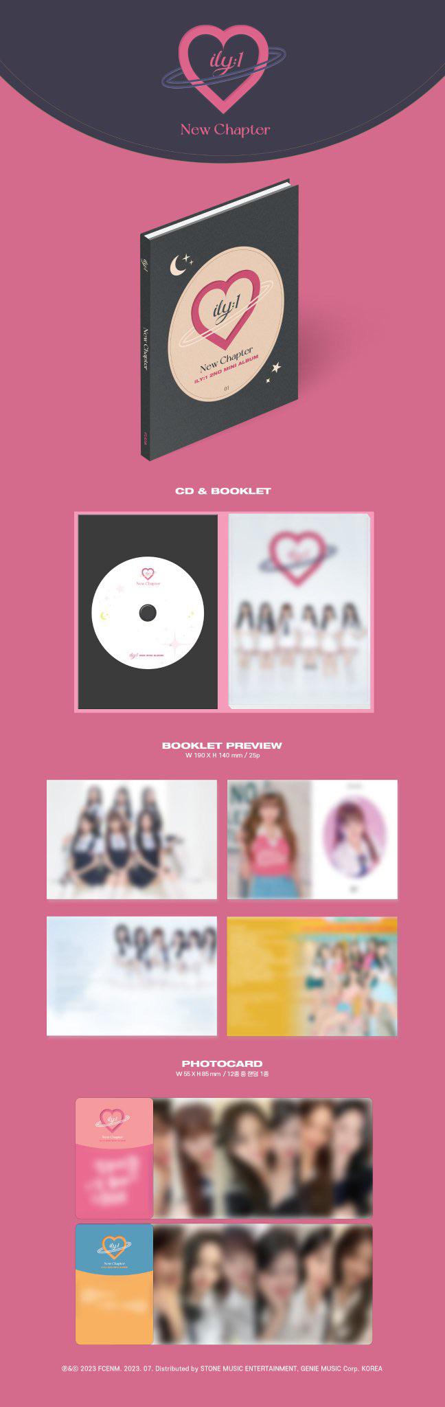 ILY:1 - 2nd Mini Album: New Chapter (Album Packaging Preview - Standard + Nemo Album) | Scrolller