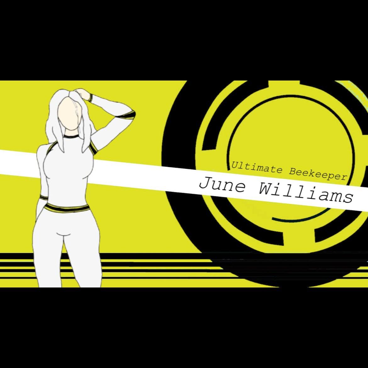 Character art for my 30-participant Danganronpa fanfiction: June Williams, Ultimate Beekeeper ...