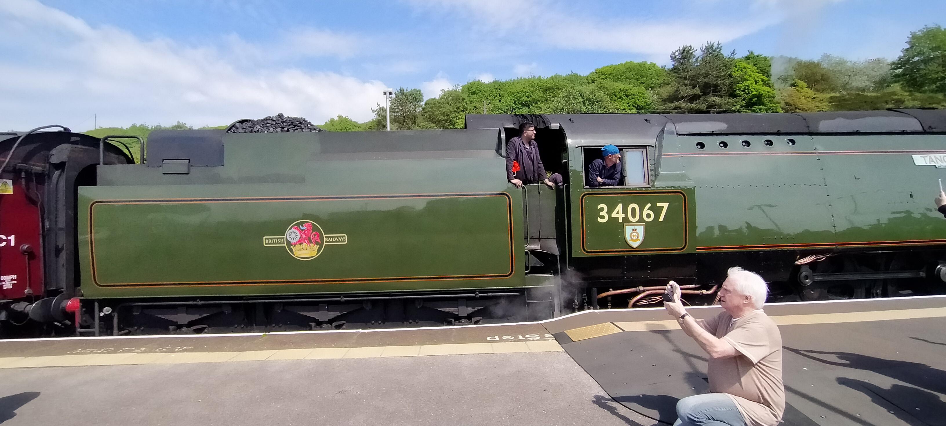 Saw Battle of Britain 34067 "Tangmere" today. What a beautiful sight. | Scrolller