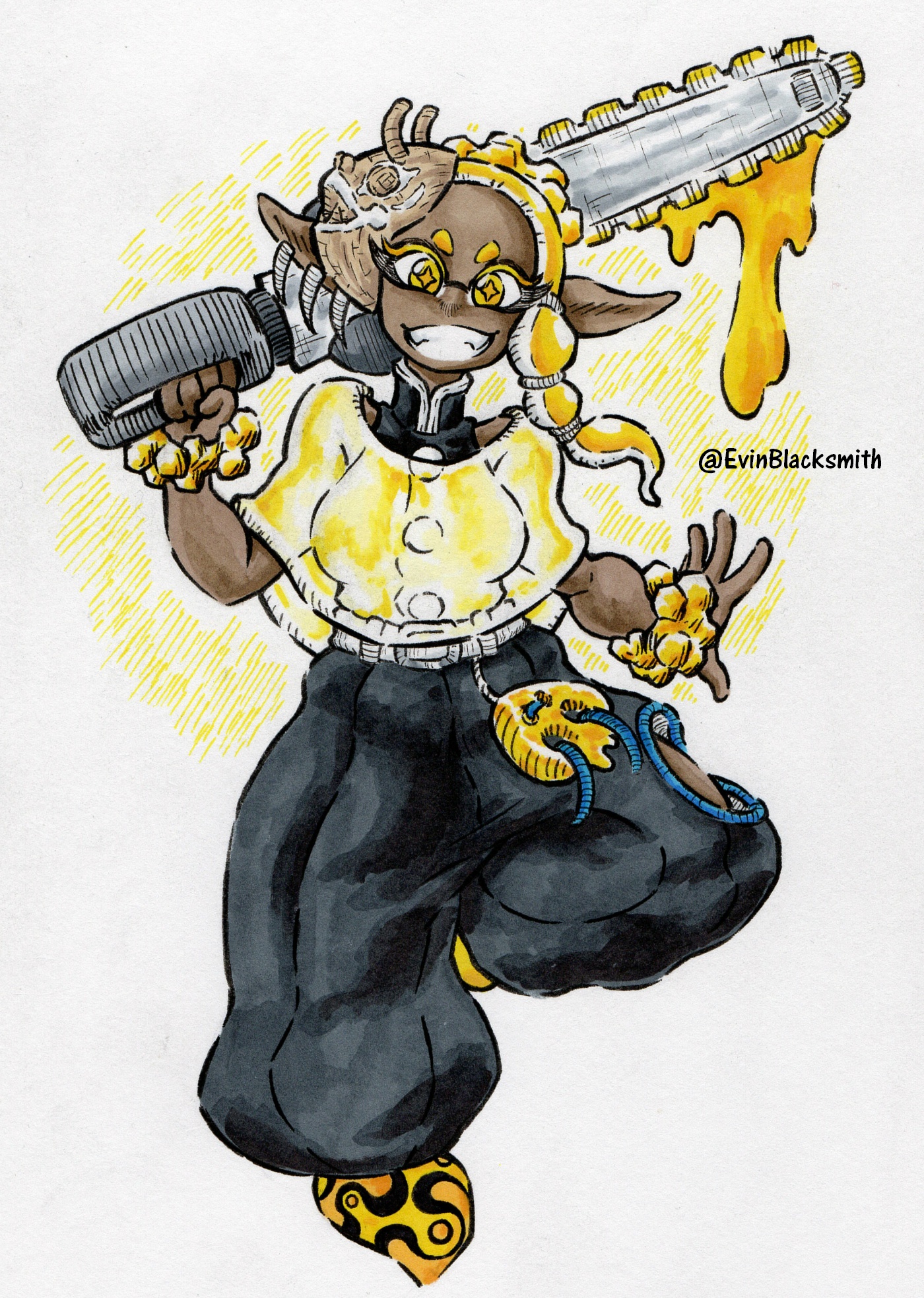 ⚔️👹 A Bunch of Splatoon Demon Slayer Hashira Designs I've Made 👺⚔️ - Shiver, Marina, Frye, an ...