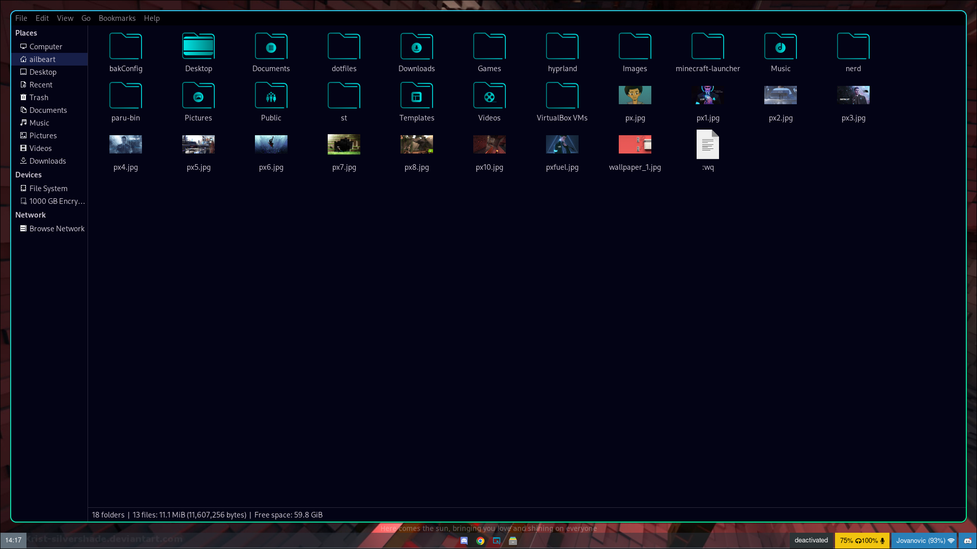 [Hyprland] My first hyprland rice | Scrolller