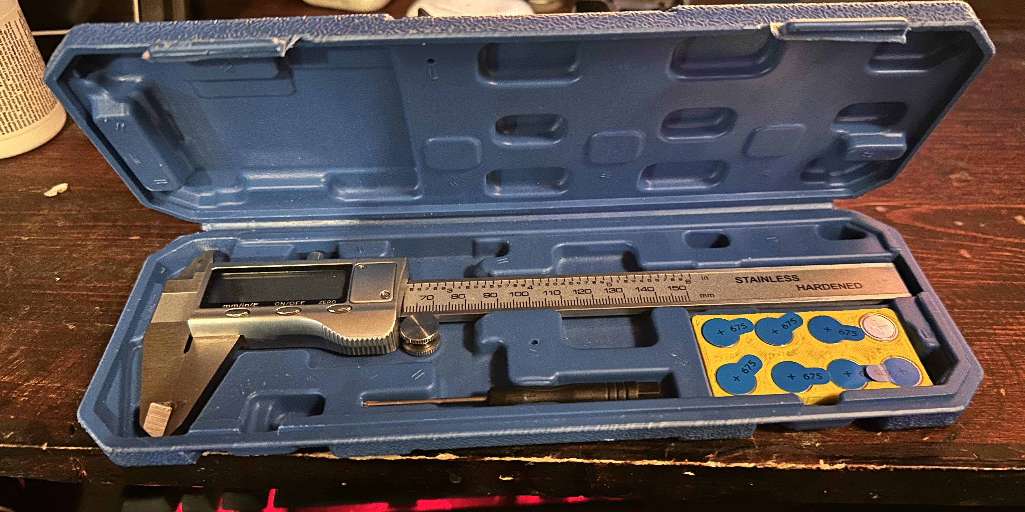 Multi battery holder insert for caliper case. | Scrolller