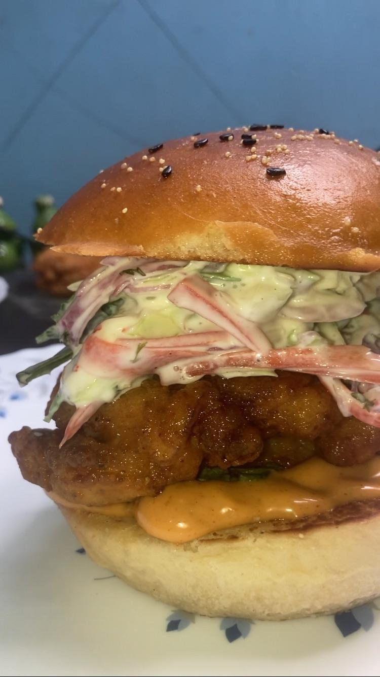 Chicken fried burger from scratch | Scrolller