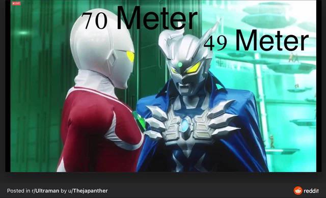 Shin Ultraman is 60m which means that if they would stand side by side, they would have the same ...
