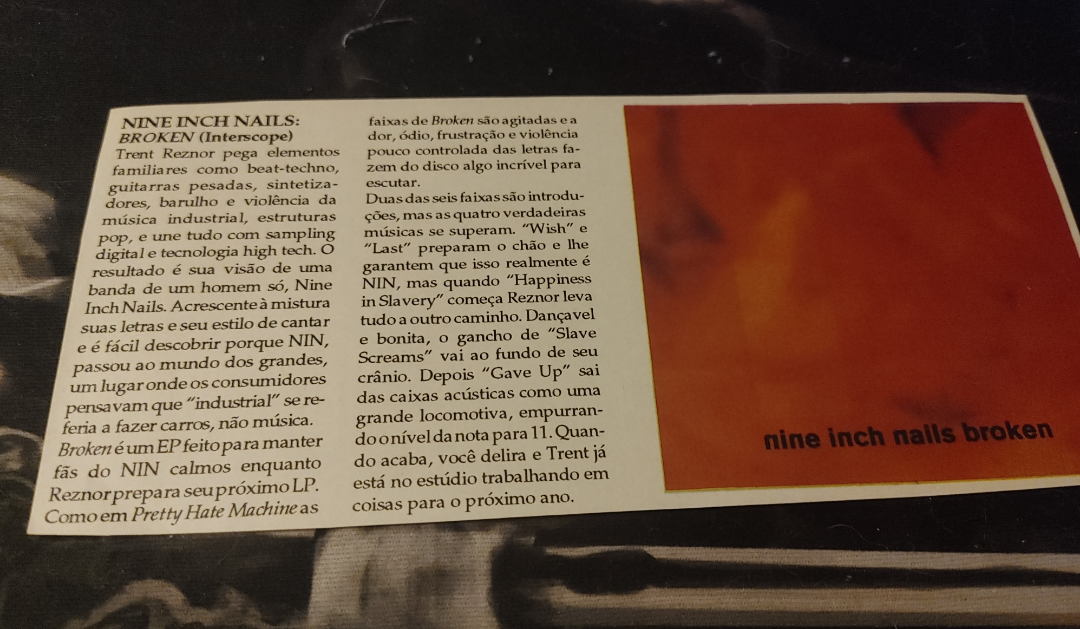 Some NIN memorabilia in Brazilian magazines. | Scrolller