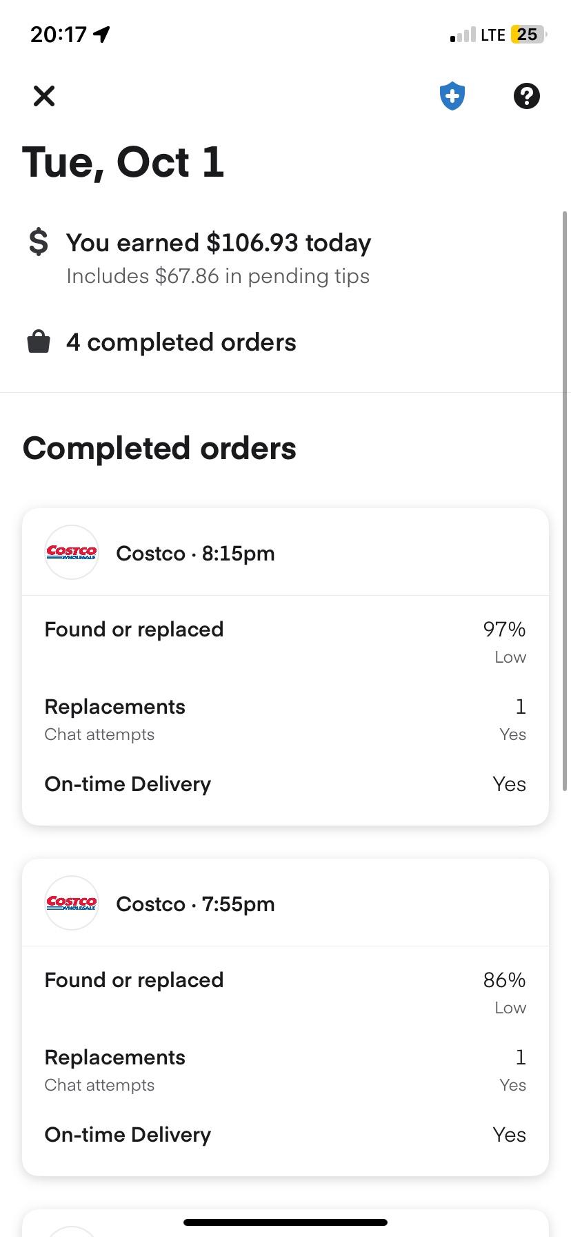 Great night for instacart | Scrolller