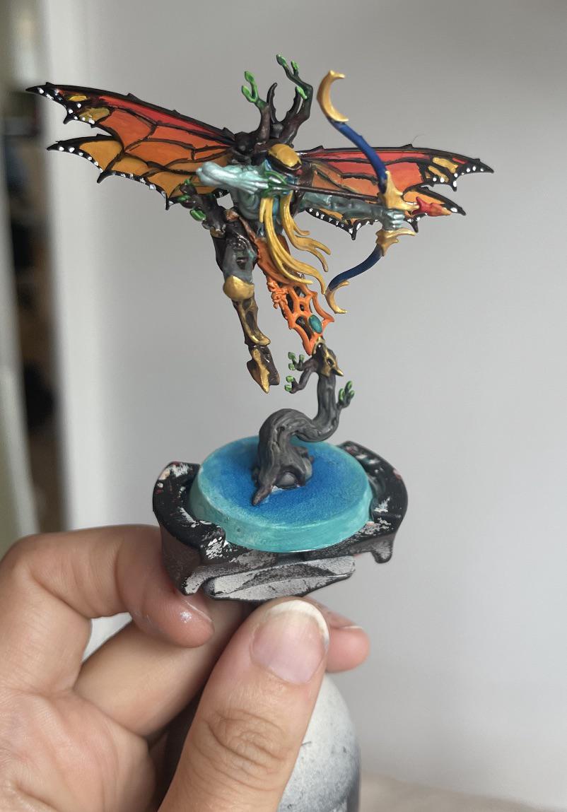 First warhammer model... went with the gossamid archer guys, now need touching up! | Scrolller