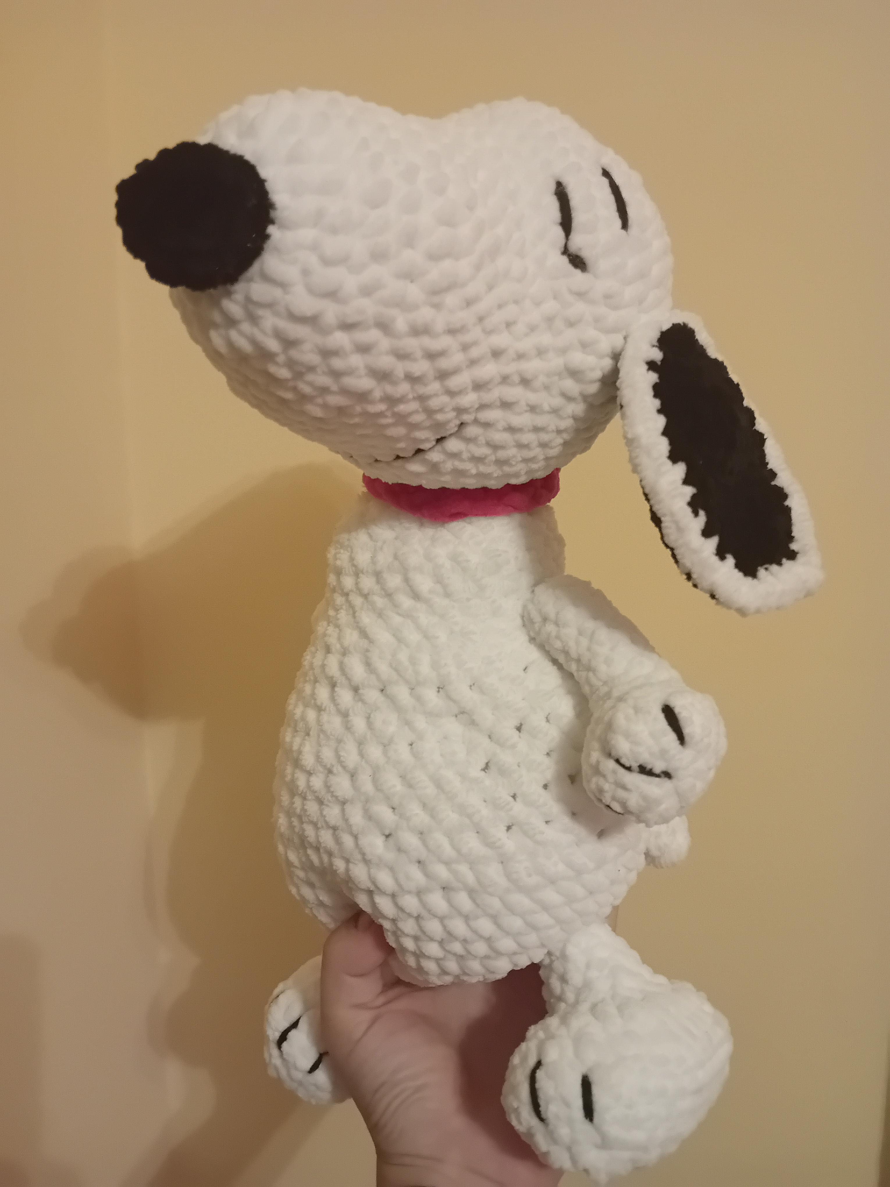 Discover more like Crochet: Finally finished Snoopy, my very first plushy 🥹🥳 ️ and Related ...