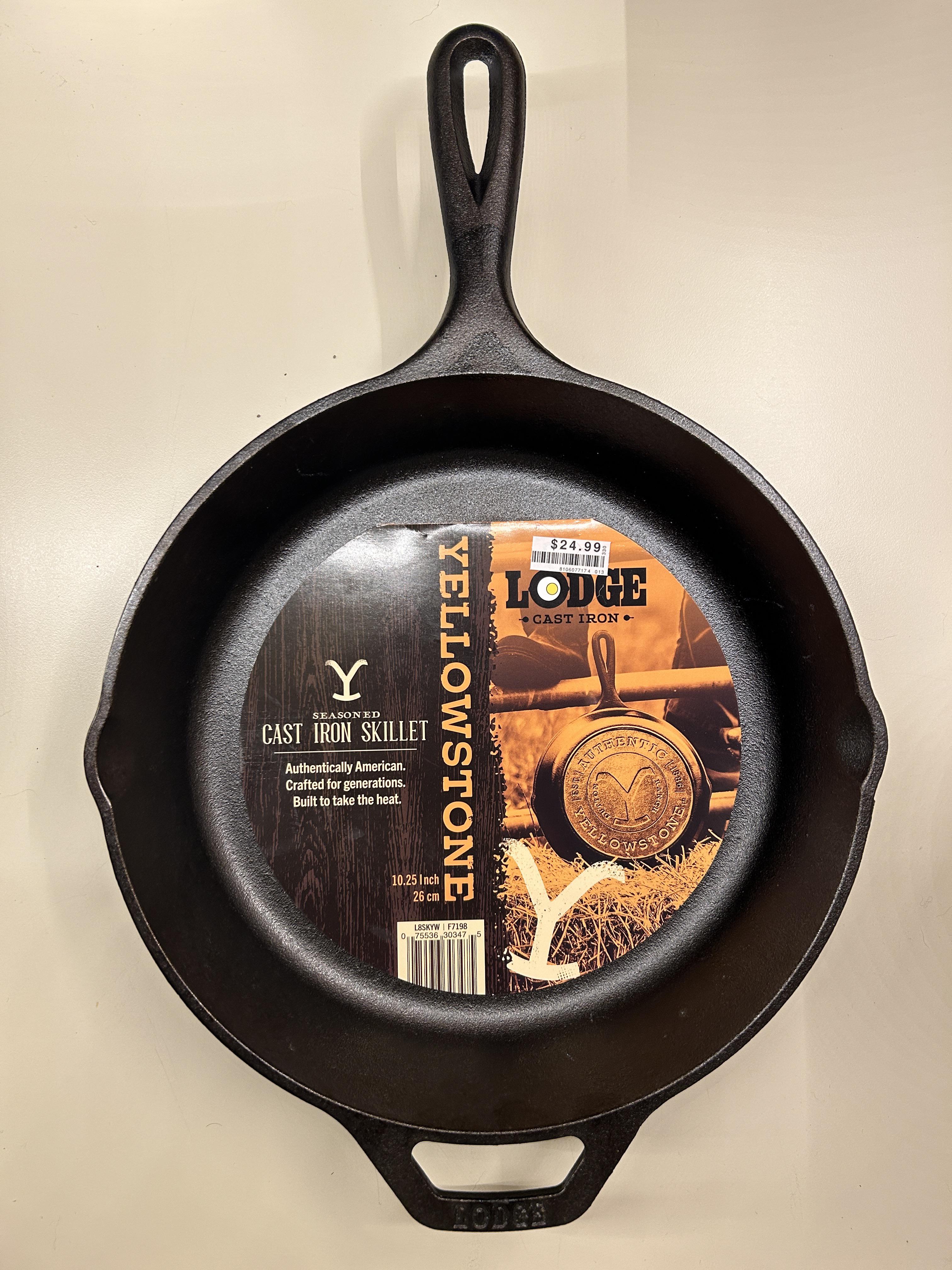 Yellowstone Lodge Cast Iron Skillet | Scrolller