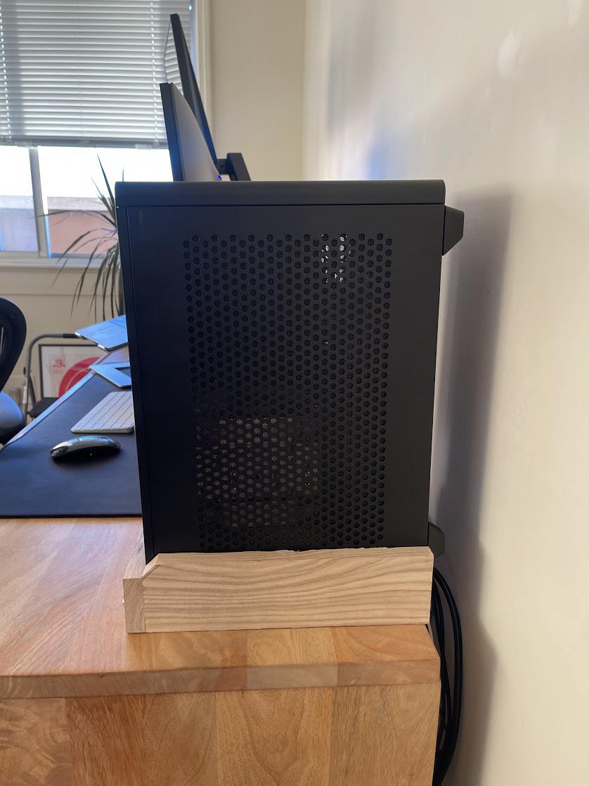 Custom-built Vertical Stand for NR200 | Scrolller
