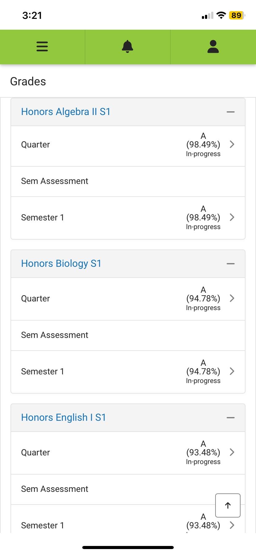 Grades thing since everyone’s doing it. | Scrolller