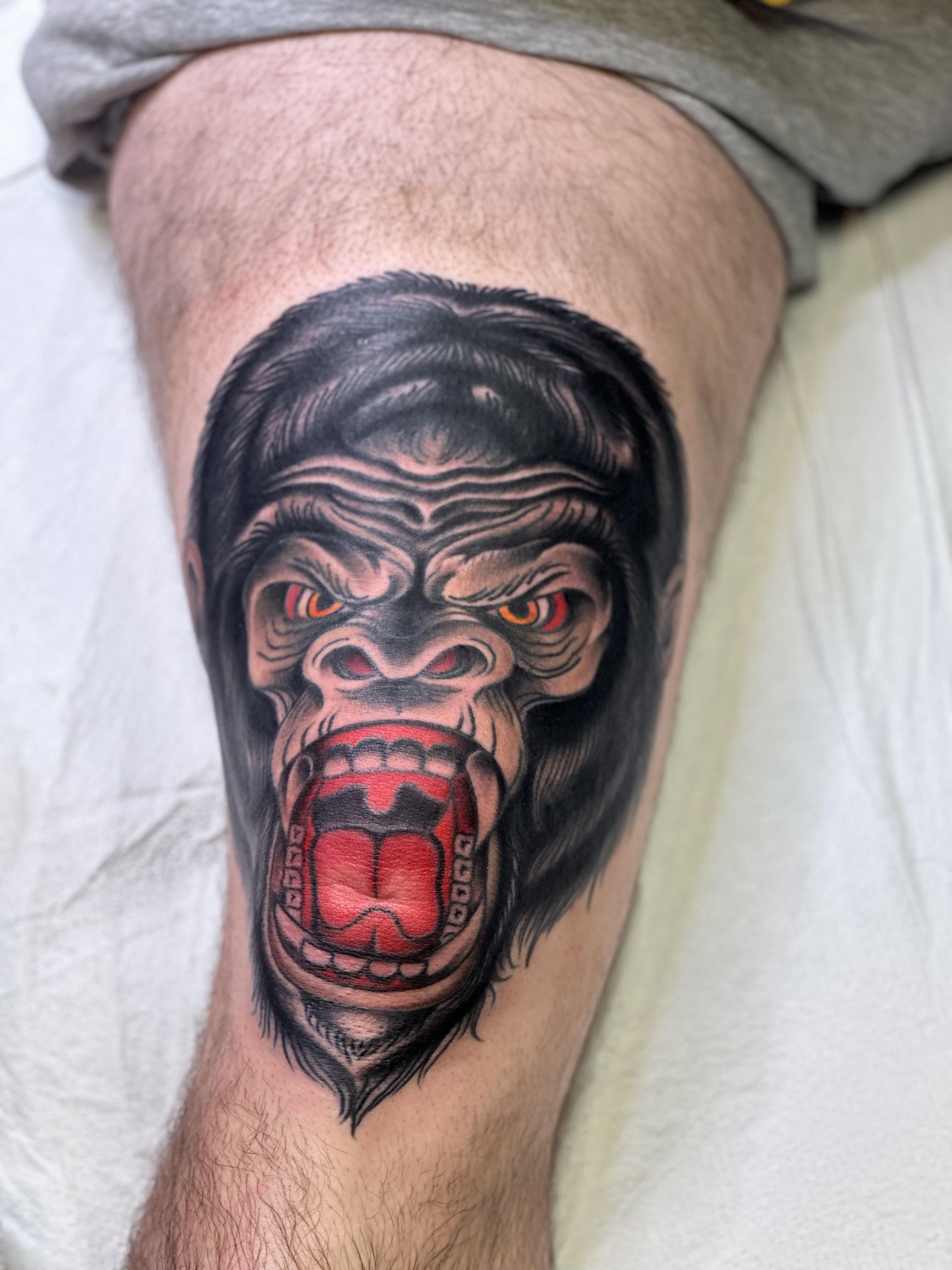 Knee = Blasted. Done by Katie Rhoden in Norco, Louisiana. | Scrolller