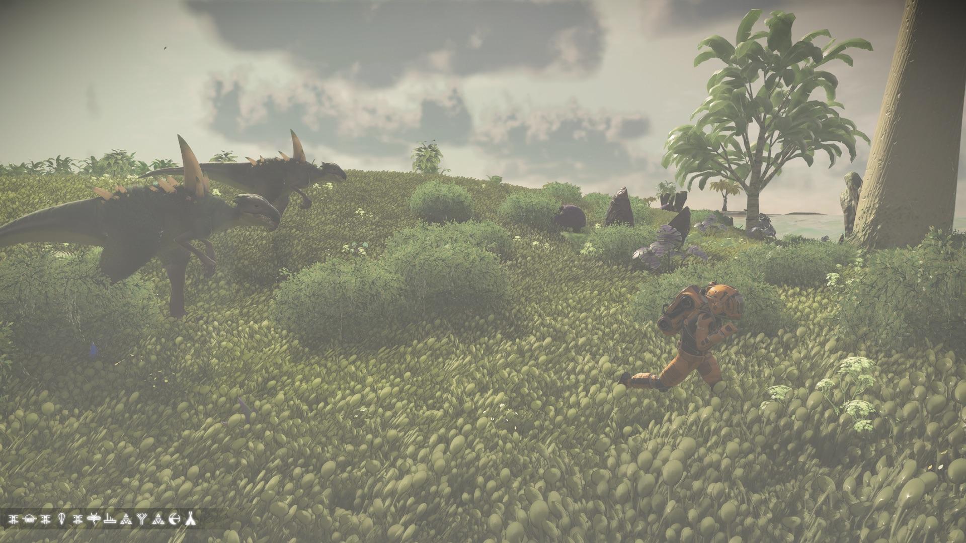 Jurassic World - Euclid Paradise Planet that’s always raining with dinosaur looking predators ...