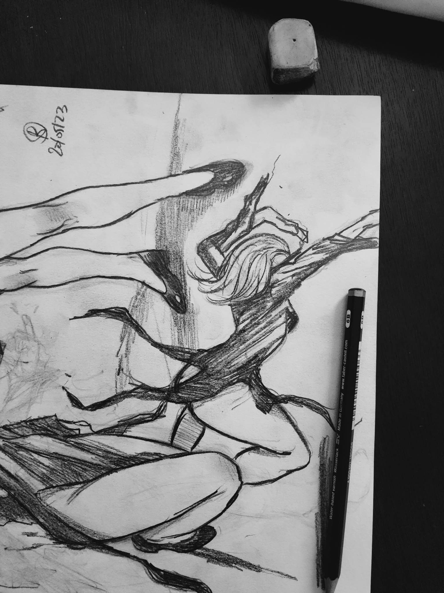 Some tatsumaki pencil drawings i did. | Scrolller