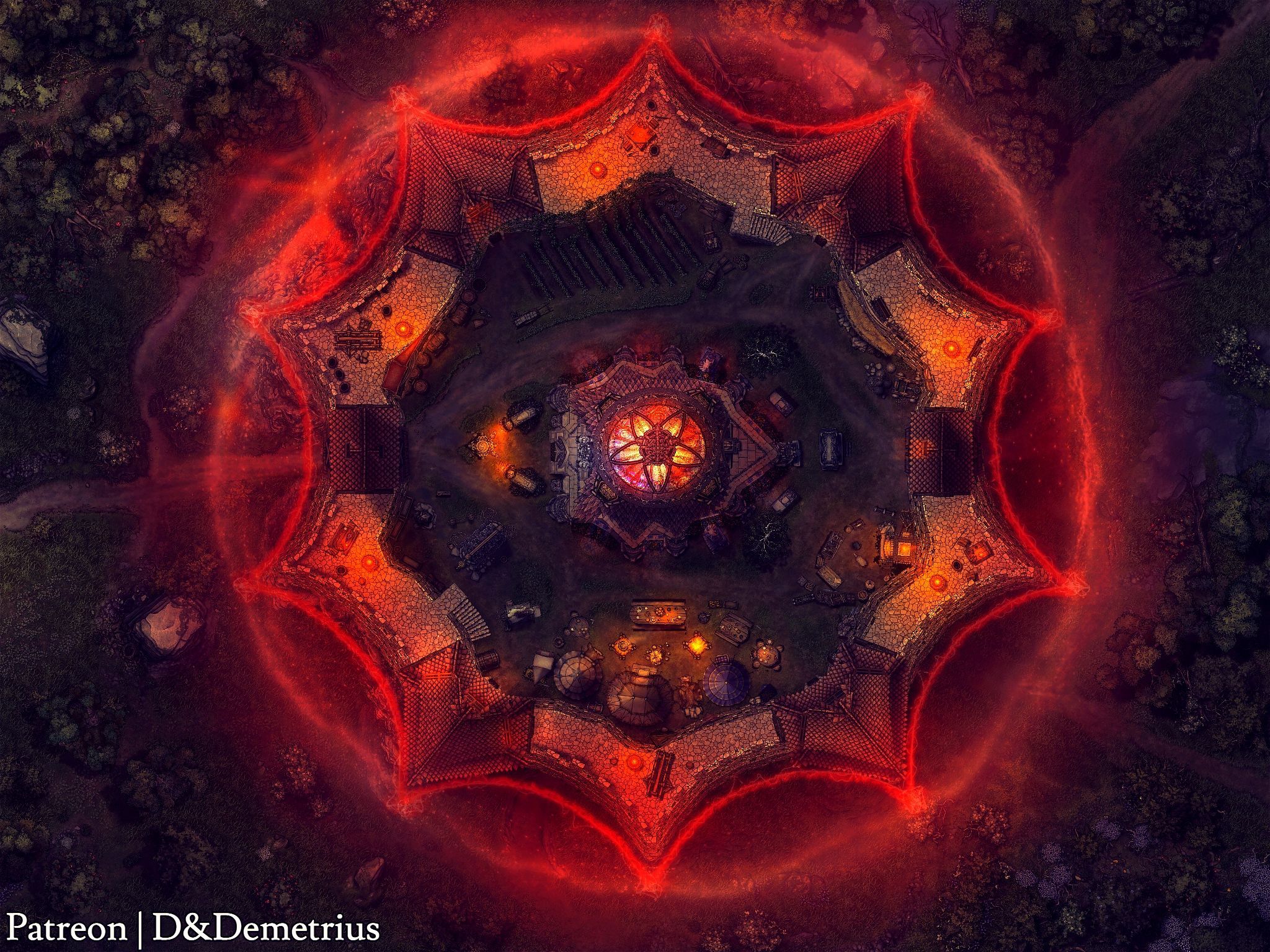 Discover more like Dndmaps: Fort with Evil Ward [60x45] | Activated and Deactivated and Related ...