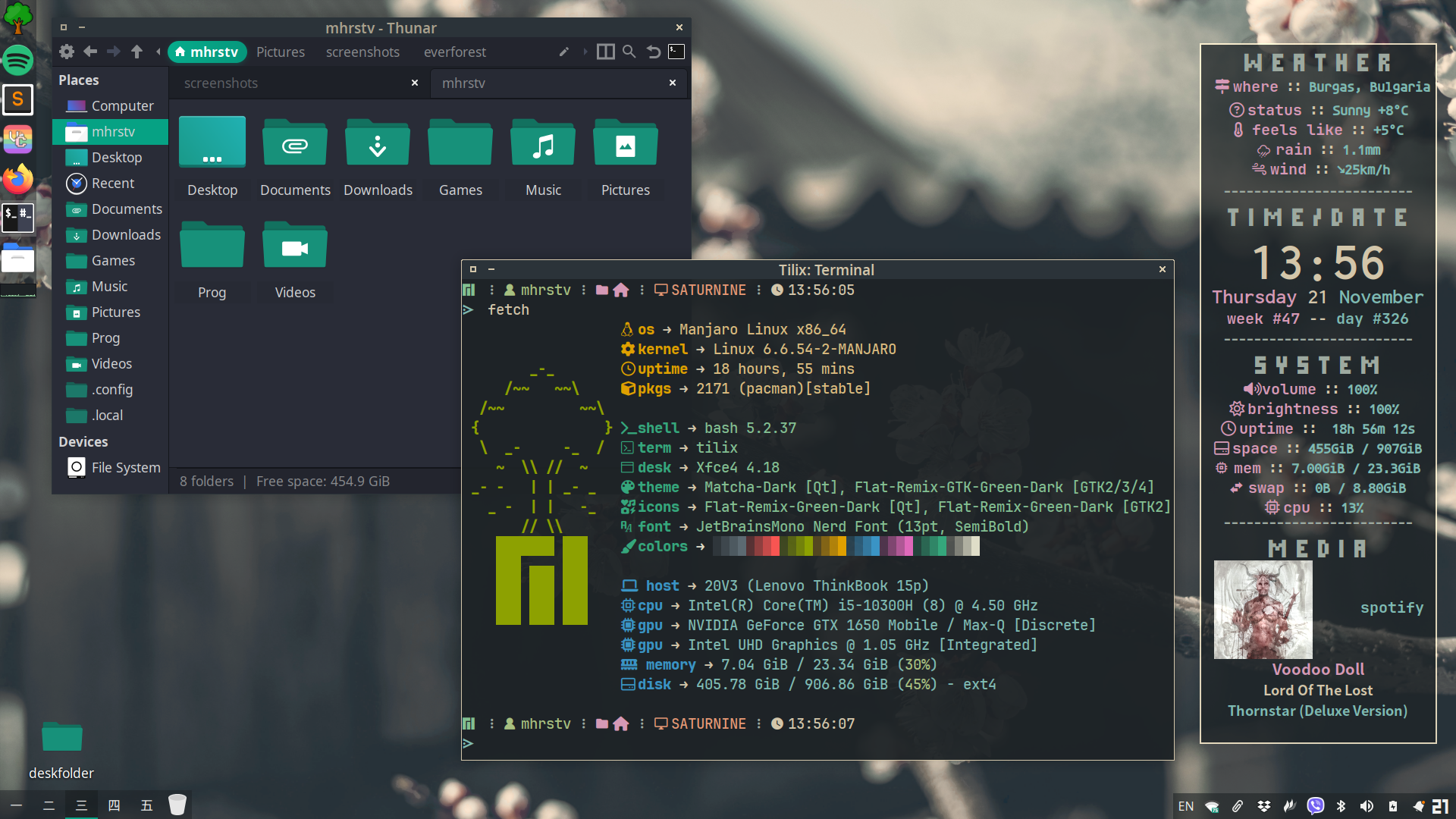 [xfce] my everforest setup | Scrolller