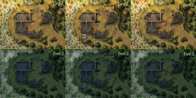 The Ruined Cliff Fort [60x45] | Scrolller