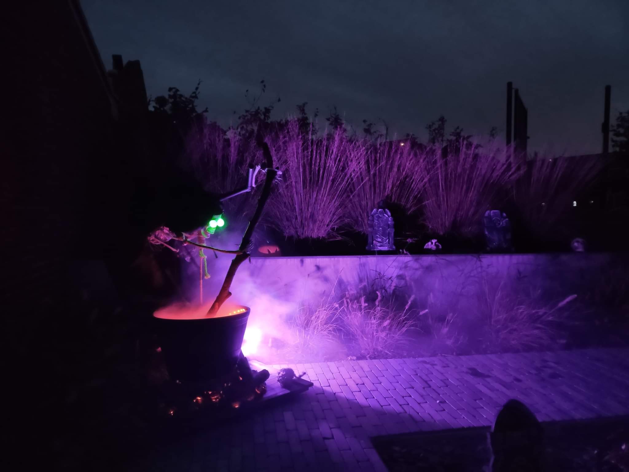 Discover more like Halloween: Our little graveyard, made the cauldron ourselves this year. and ...