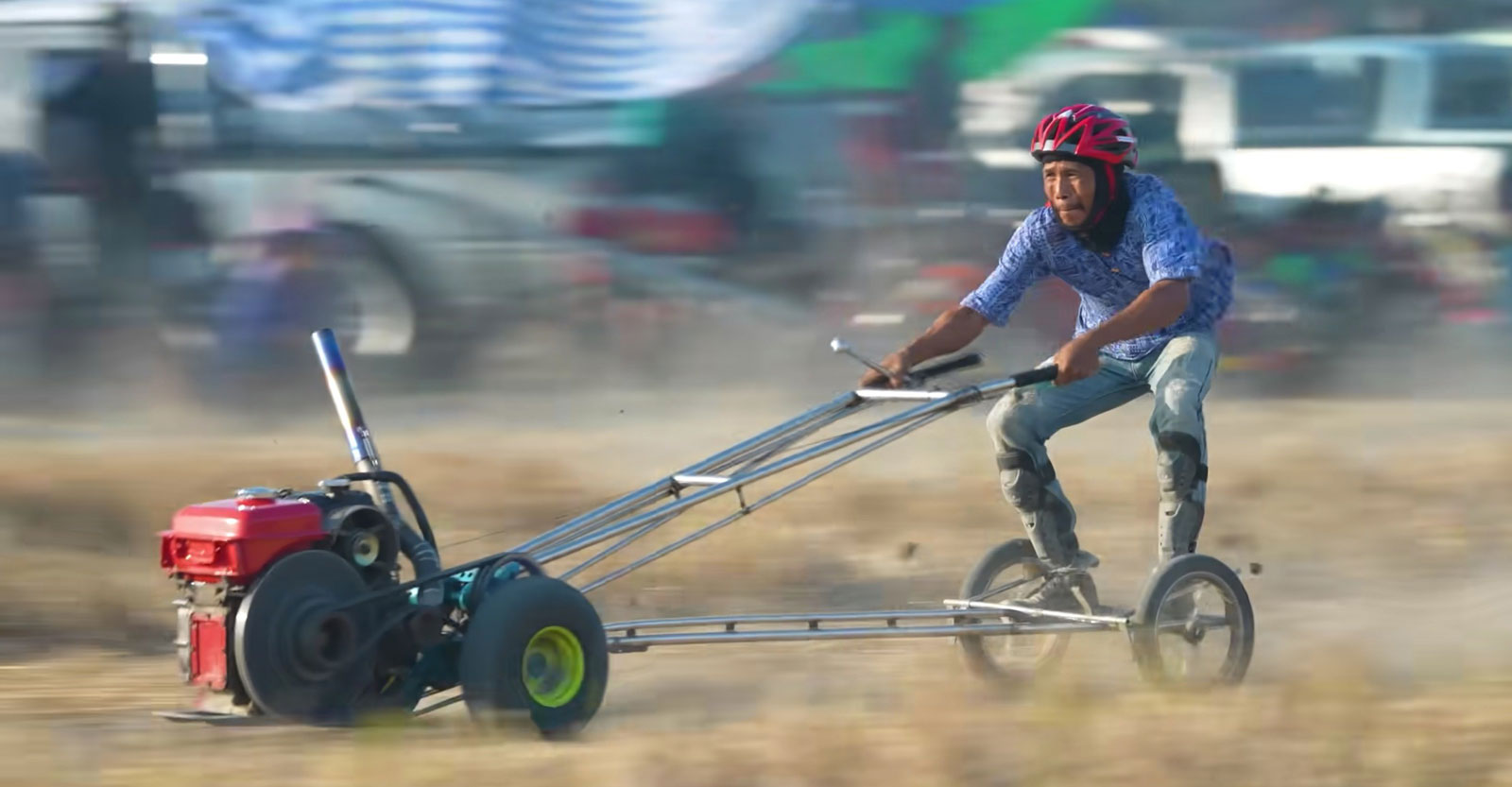 Rice tractors racing with a lot of heavily modified machines | Scrolller