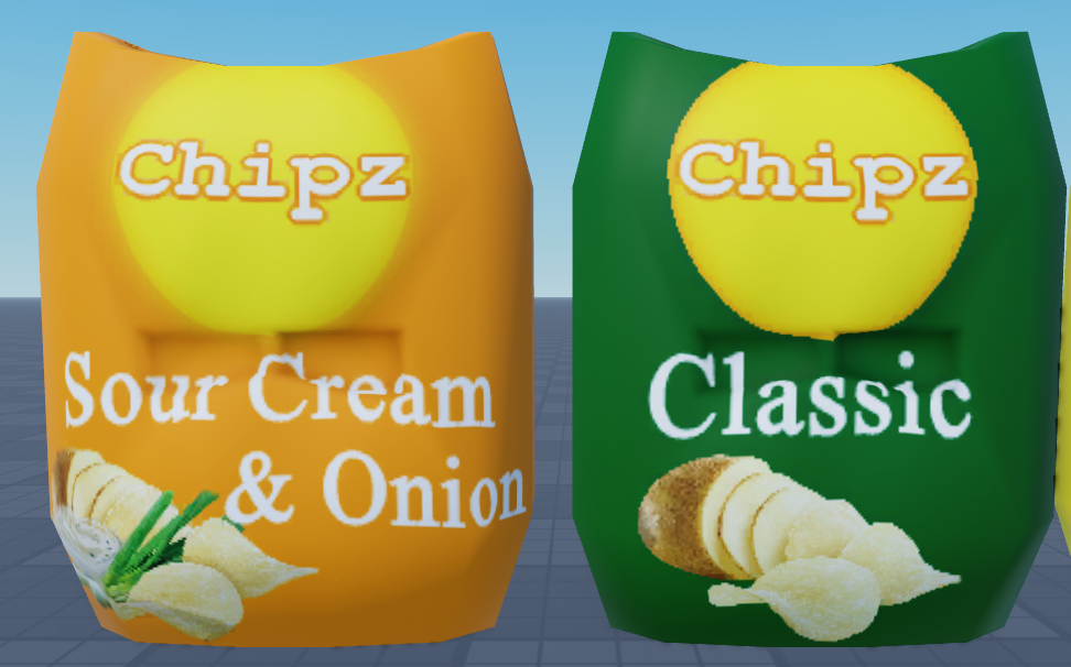 I made a vending machine for my game + custom snack ripoffs (I'm not very good at making ...