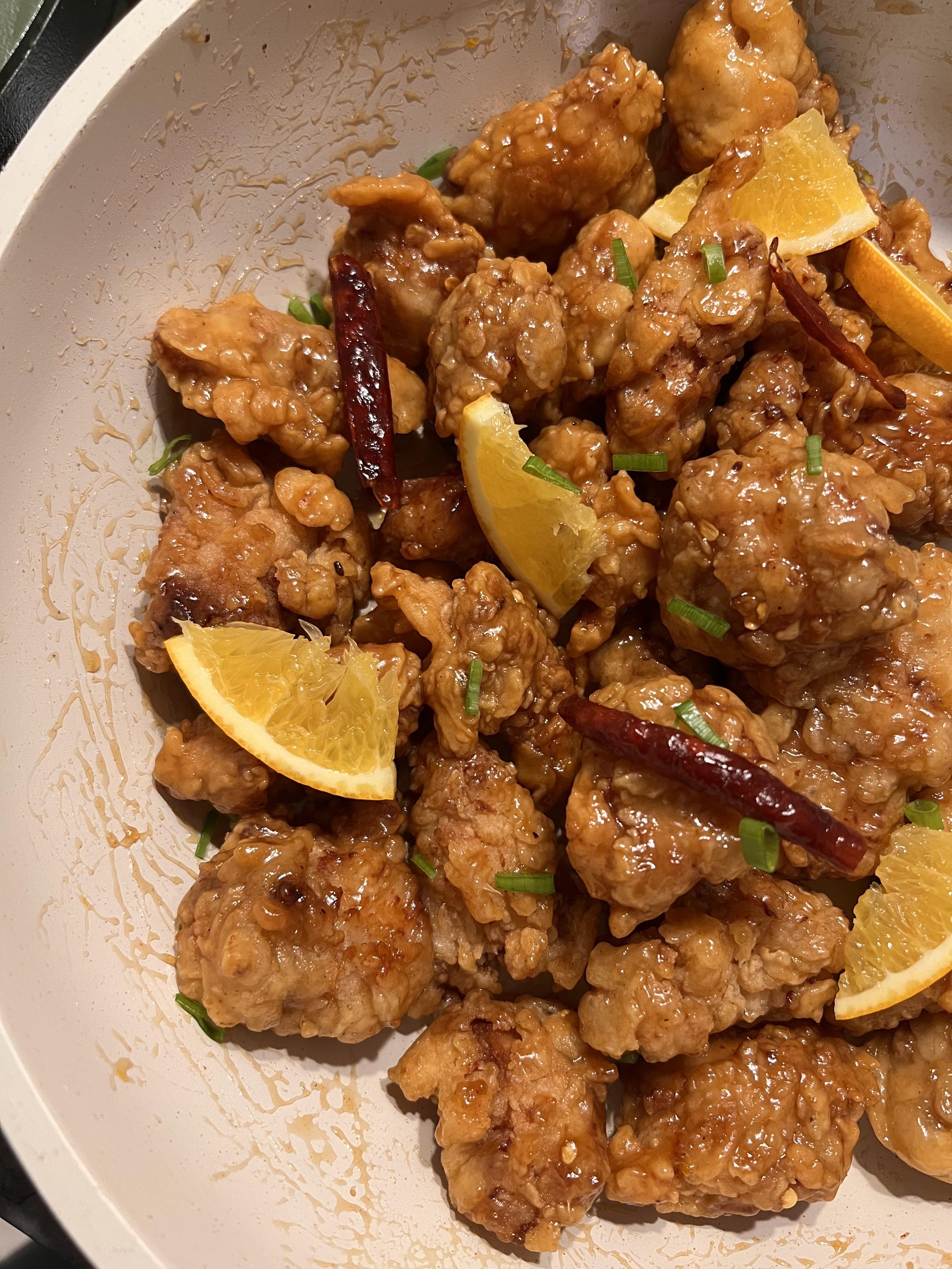 [homemade] orange chicken + shrimp fried rice | Scrolller