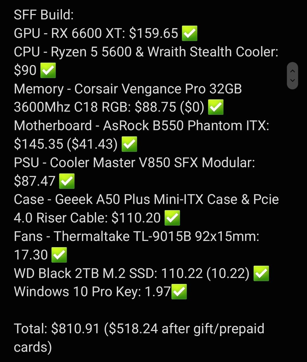 My first build & SFF PC | Scrolller