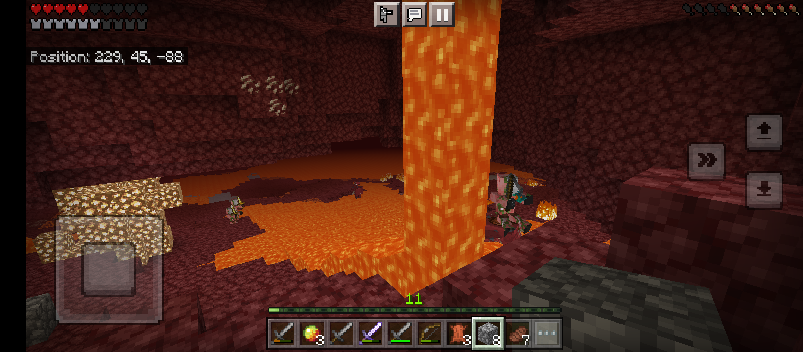 I was playing Minecraft with a friend and saw these while exploring the Nether | Scrolller