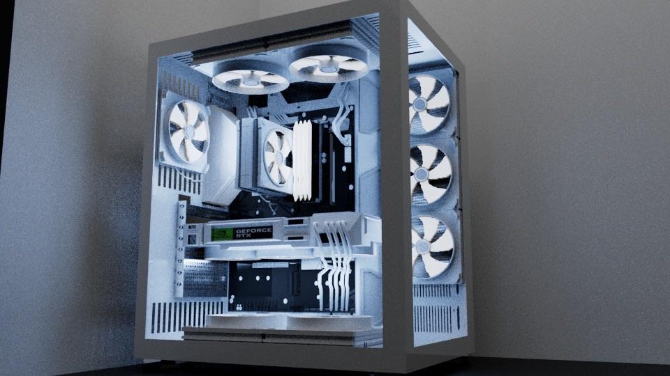 2nd attempt of White PC Render | Scrolller