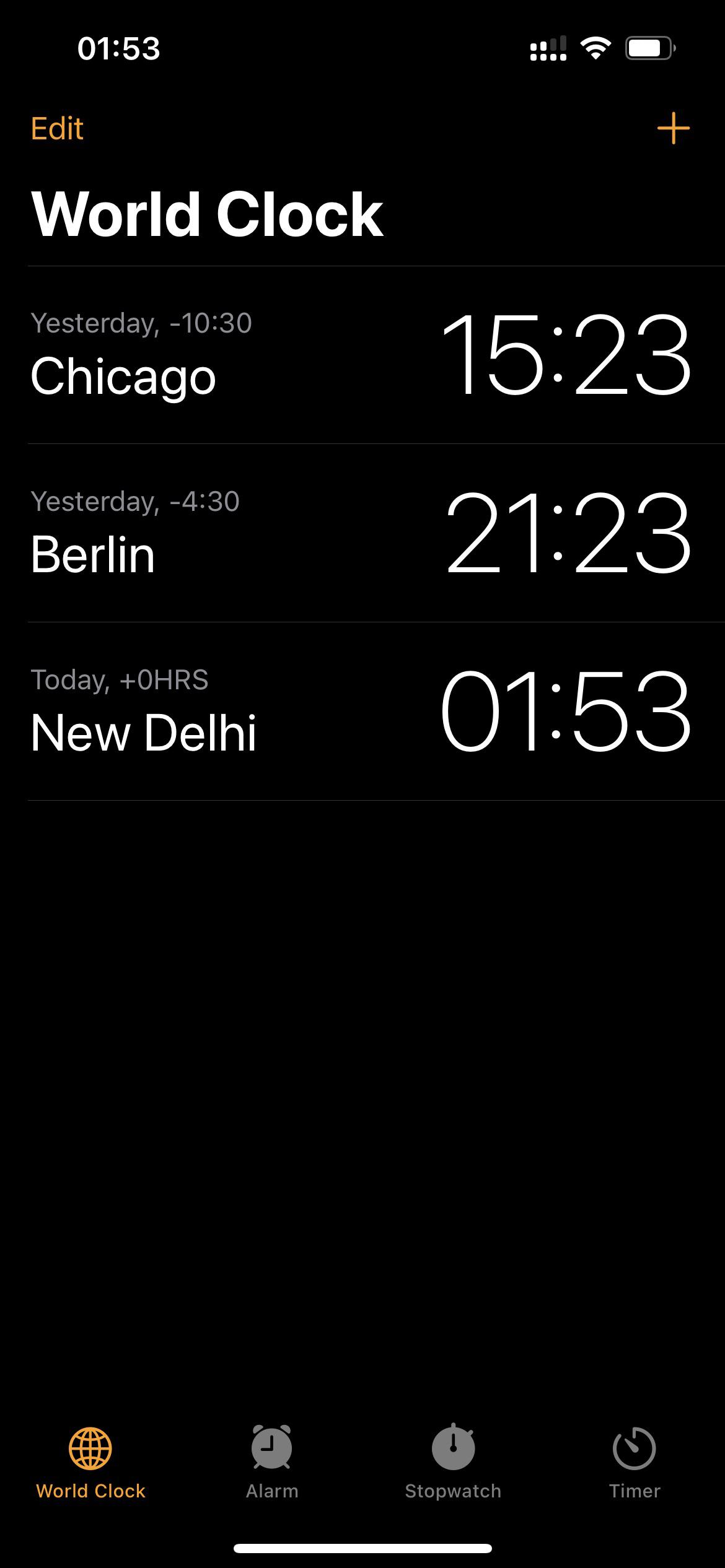 How to change the time zones in world clock Lock Screen widget? I want them to be the ones in ...