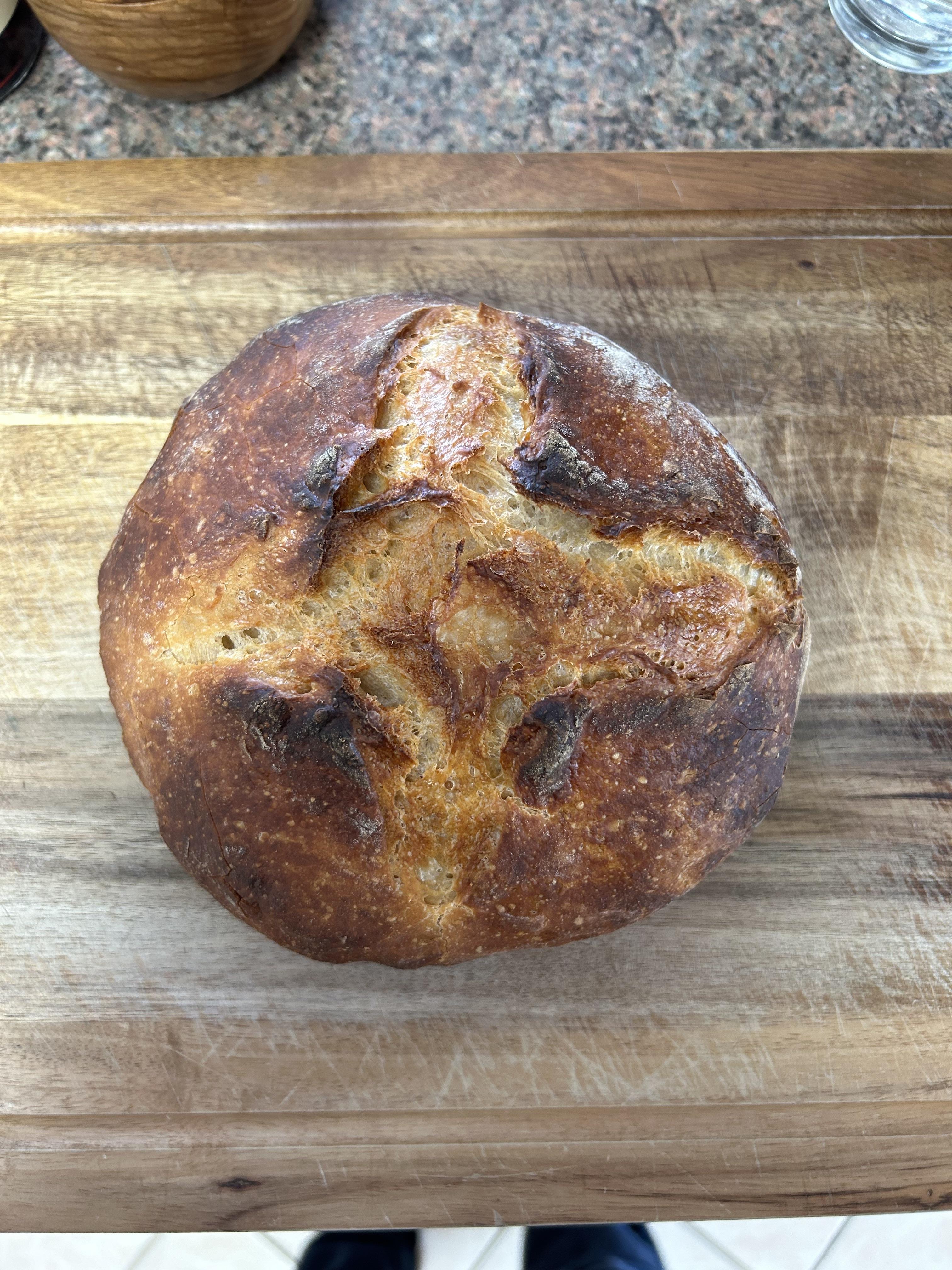 First bread attempt; basic no knead | Scrolller