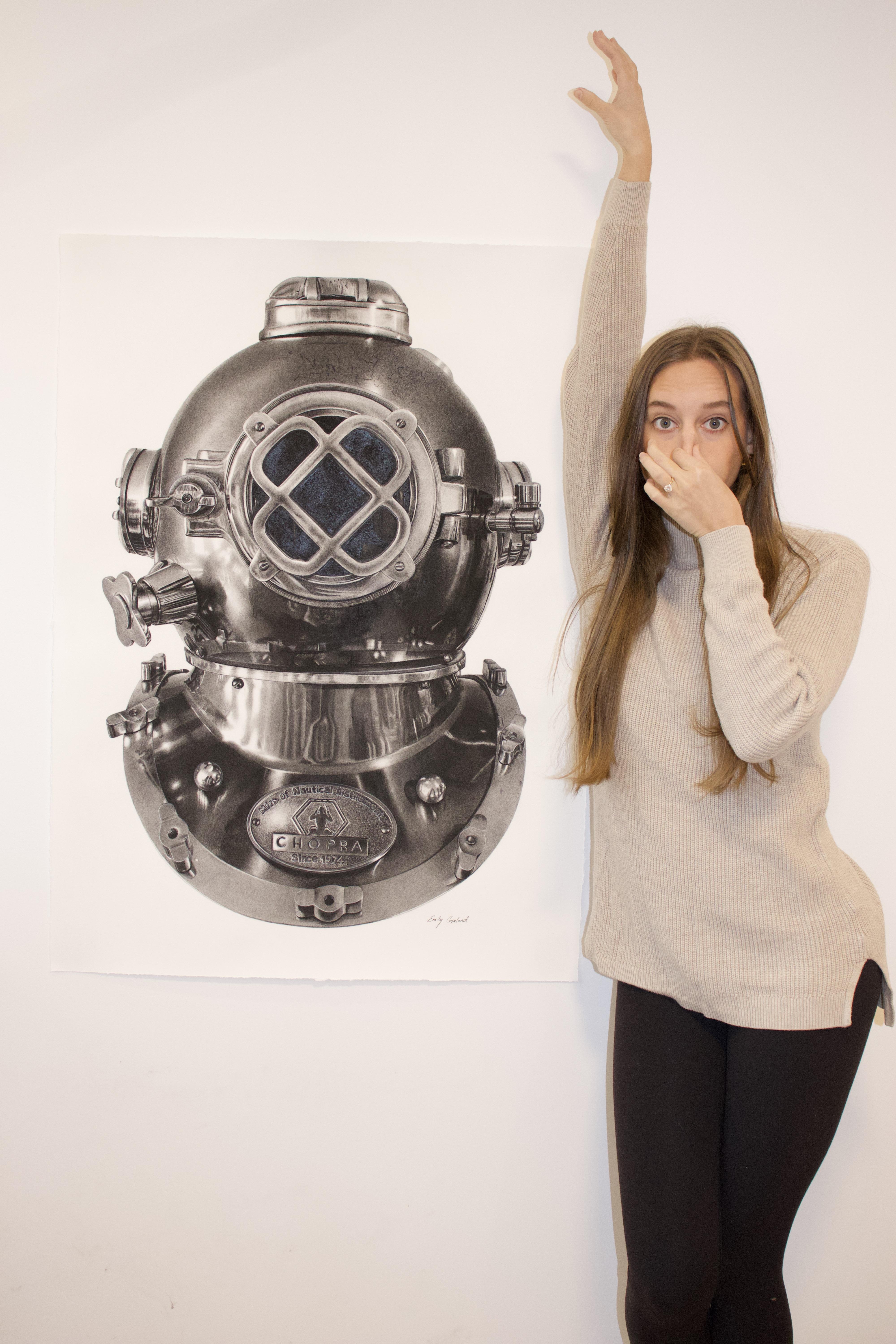 I recently drew this diving helmet - was told that you might appreciate this antique | Scrolller