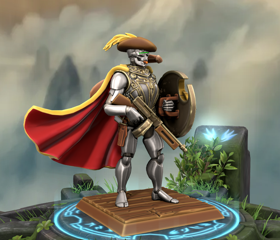 A fun warforged bard i made called "The Mechanical Maestro" | Scrolller