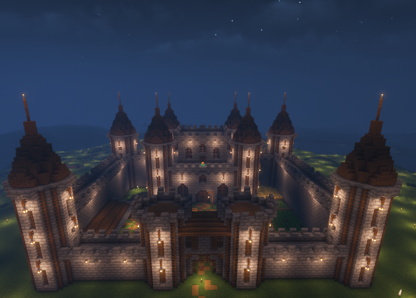 A little castle I built on my hardcore world (currently on ingame day 170) | Scrolller