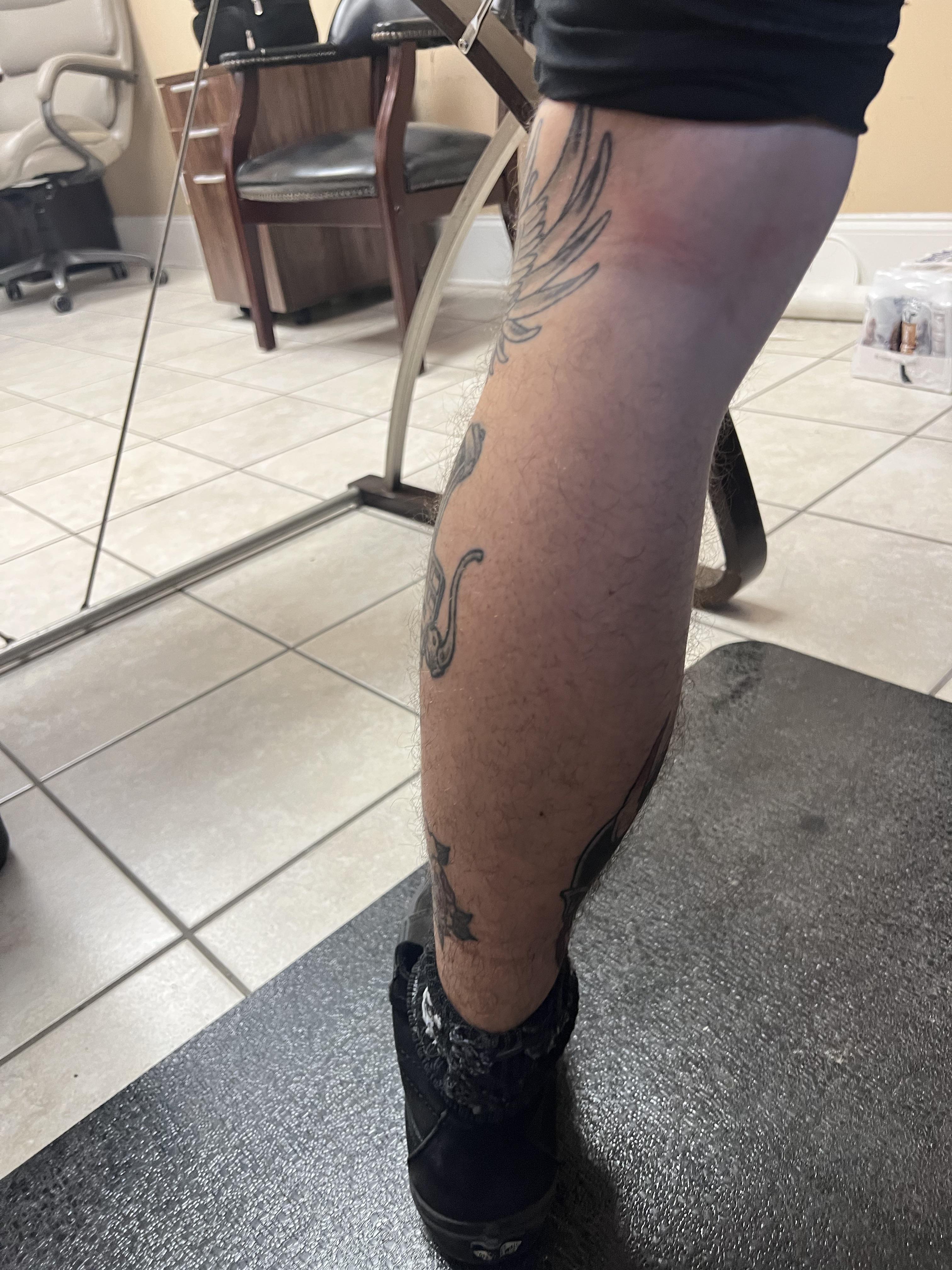 Filler/ back of calf tattoo | Scrolller