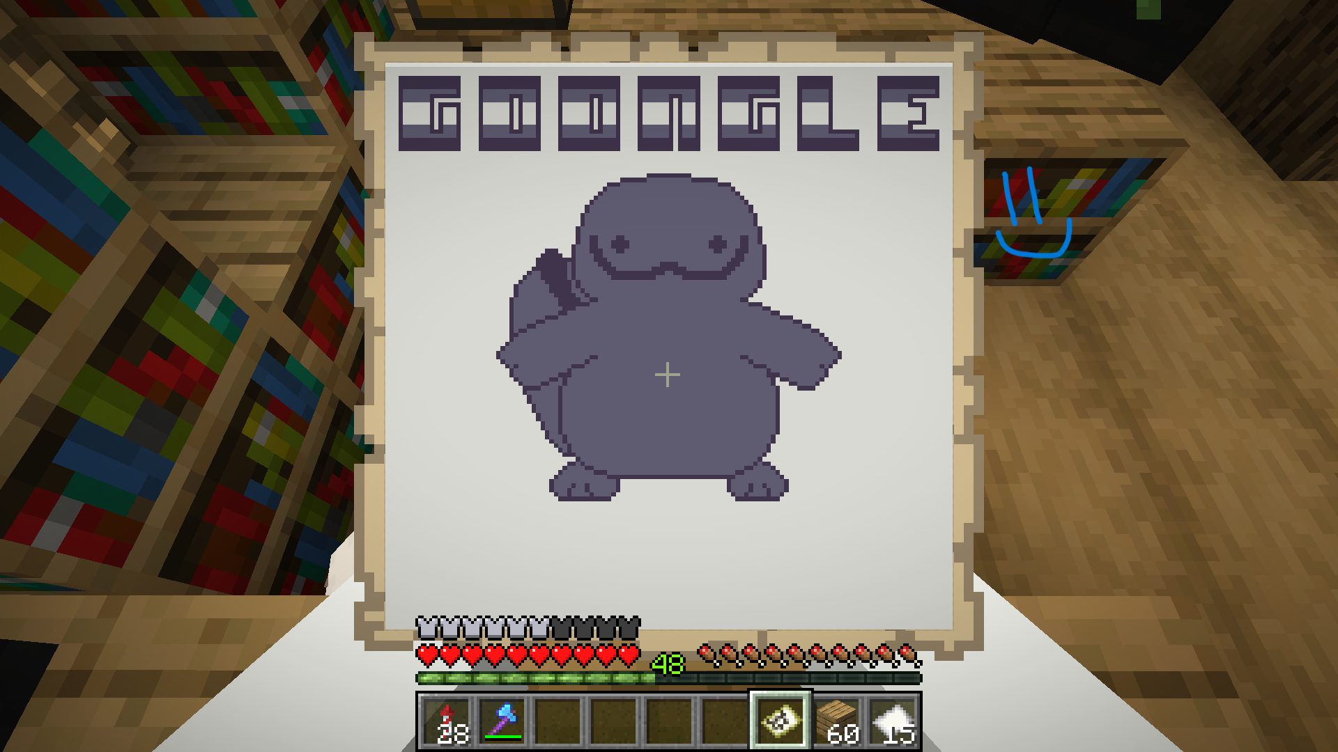 I finally finished my map art in survival | Scrolller