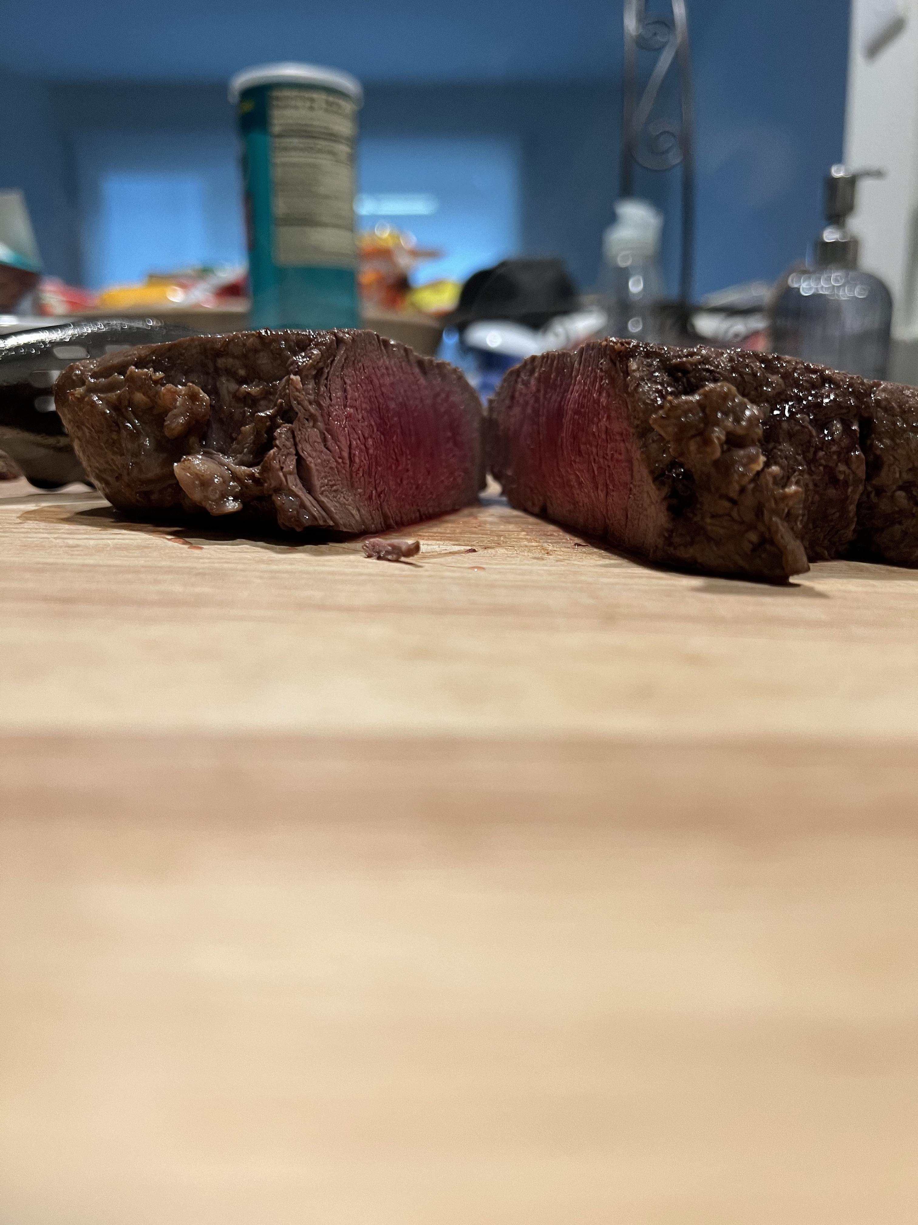 How’d I do? Tenderloin filet mignon cooked for my dogs birthday | Scrolller
