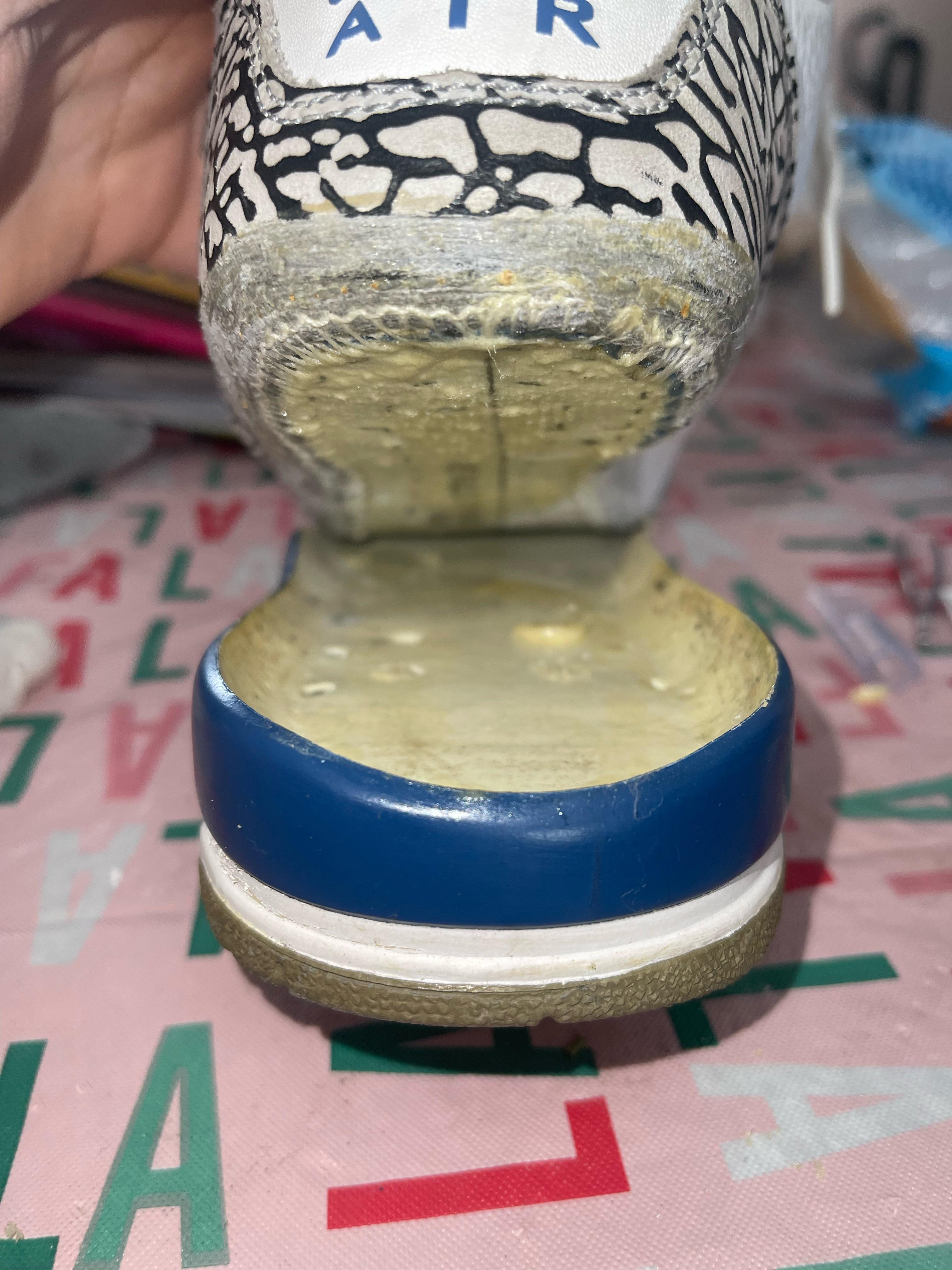 I’m trying to fix jordan 3 how do i get glue off . i’m using angelus leather preparer and ...