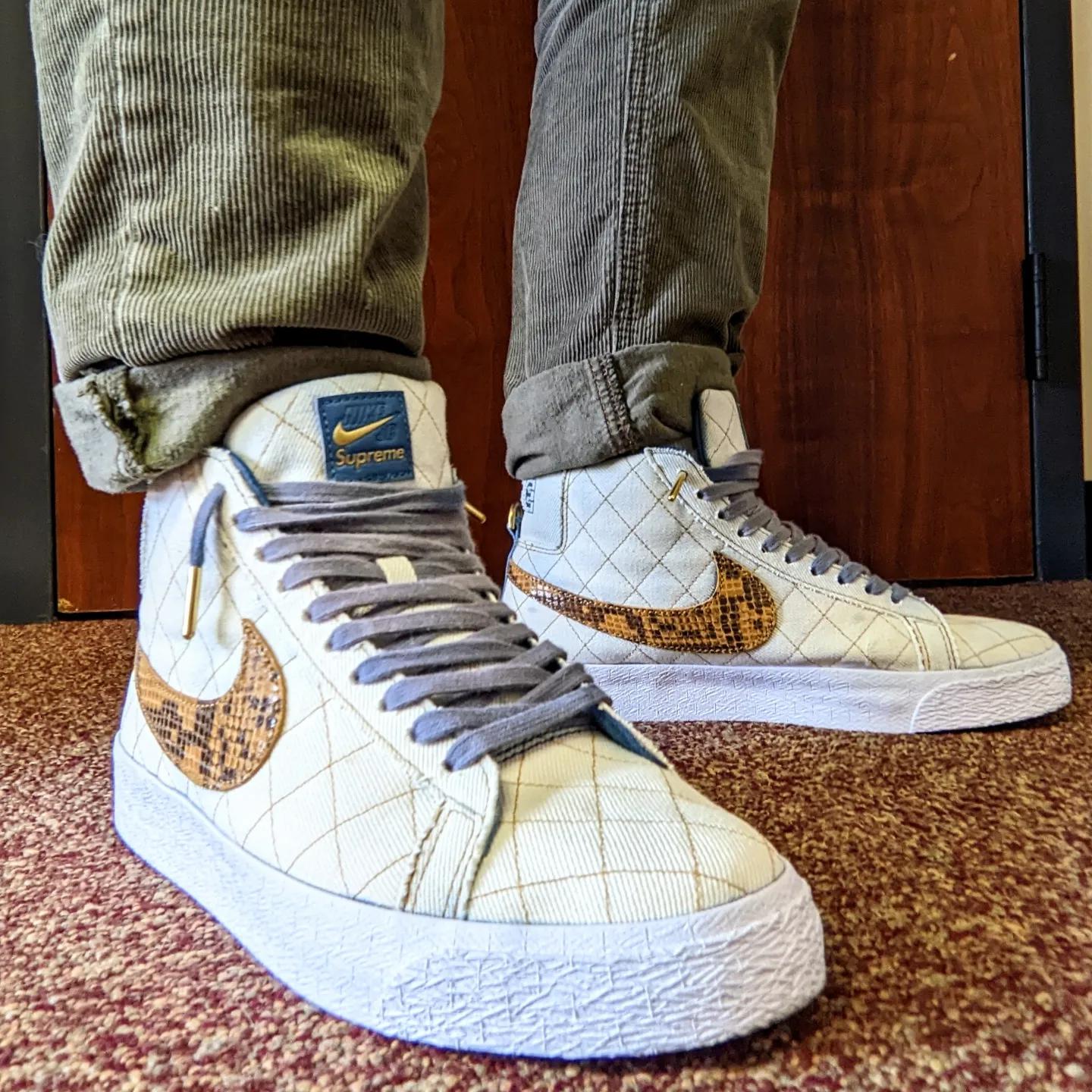 Bleached my Supreme Blazers | Scrolller