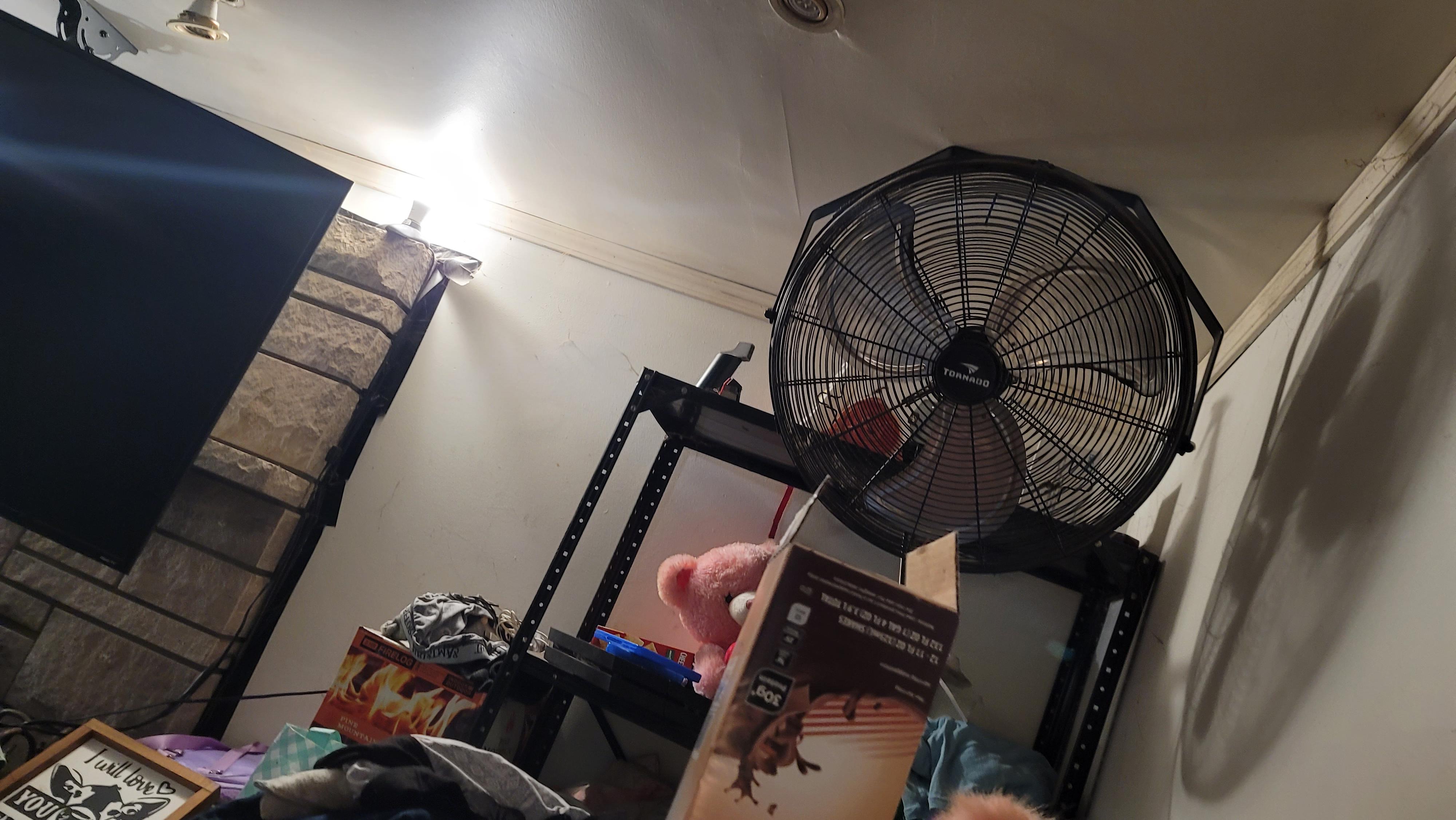 Dual mounted Fama to keep the house cool | Scrolller